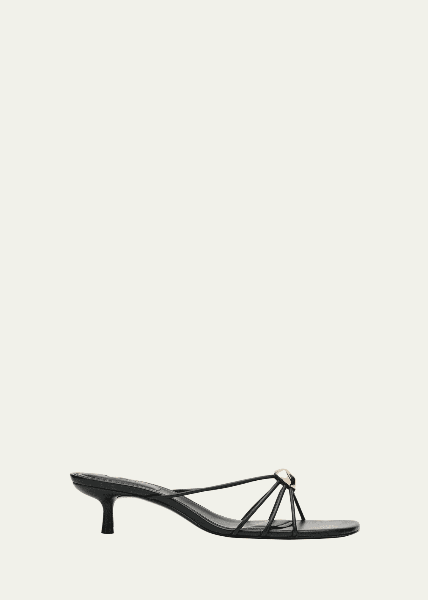 SIMKHAI Amaya Strappy Leather Kitten-Heel Sandals - Bergdorf Goodman