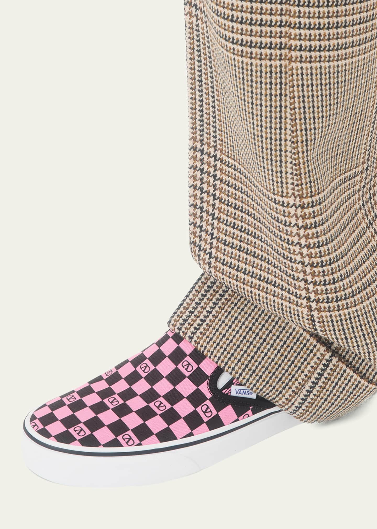 Valentino Garavani x Vans Men's VLogo Checkerboard Classic Slip-On ...
