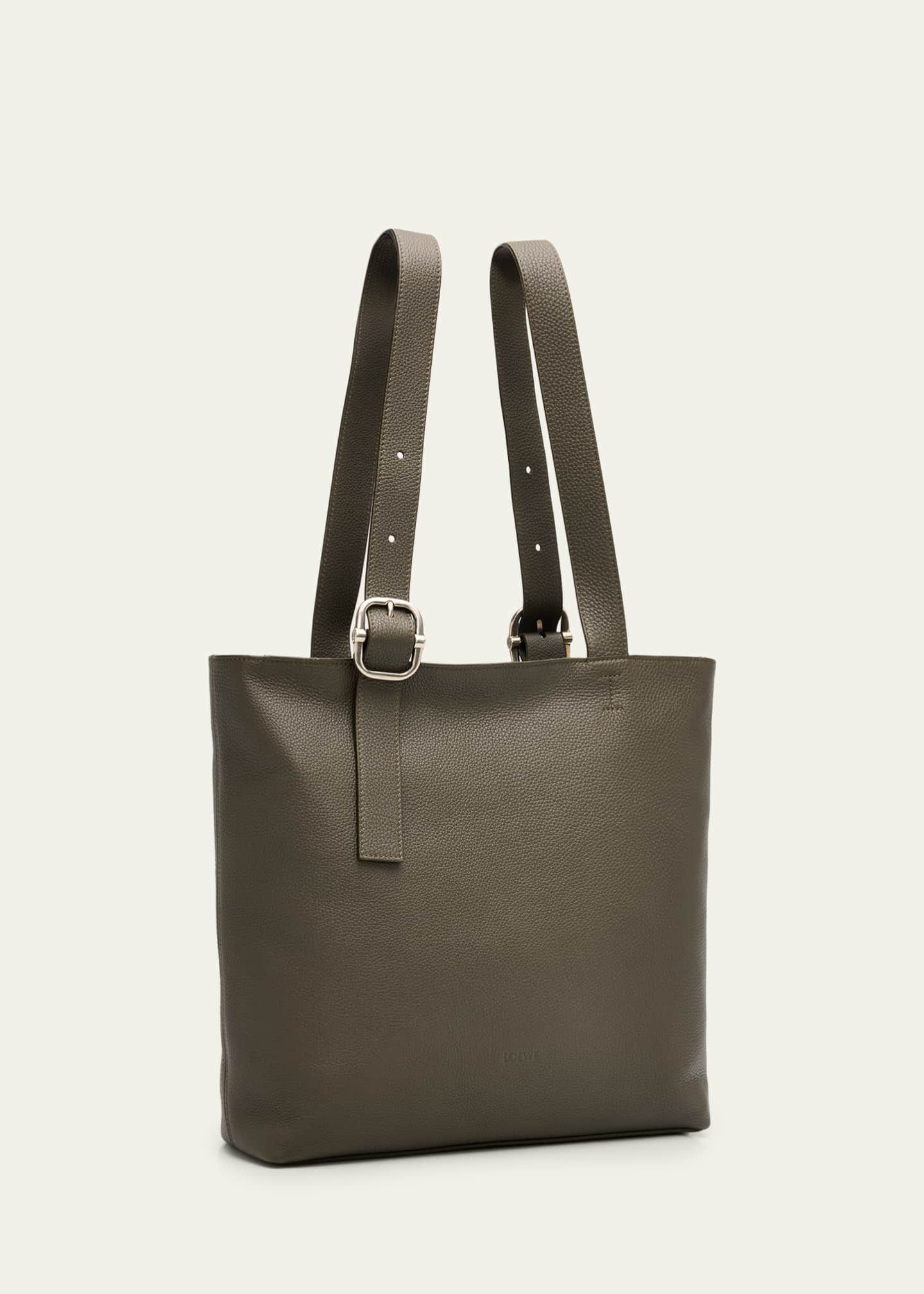Loewe Men's Loop Zipped Leather Tote Bag - Bergdorf Goodman