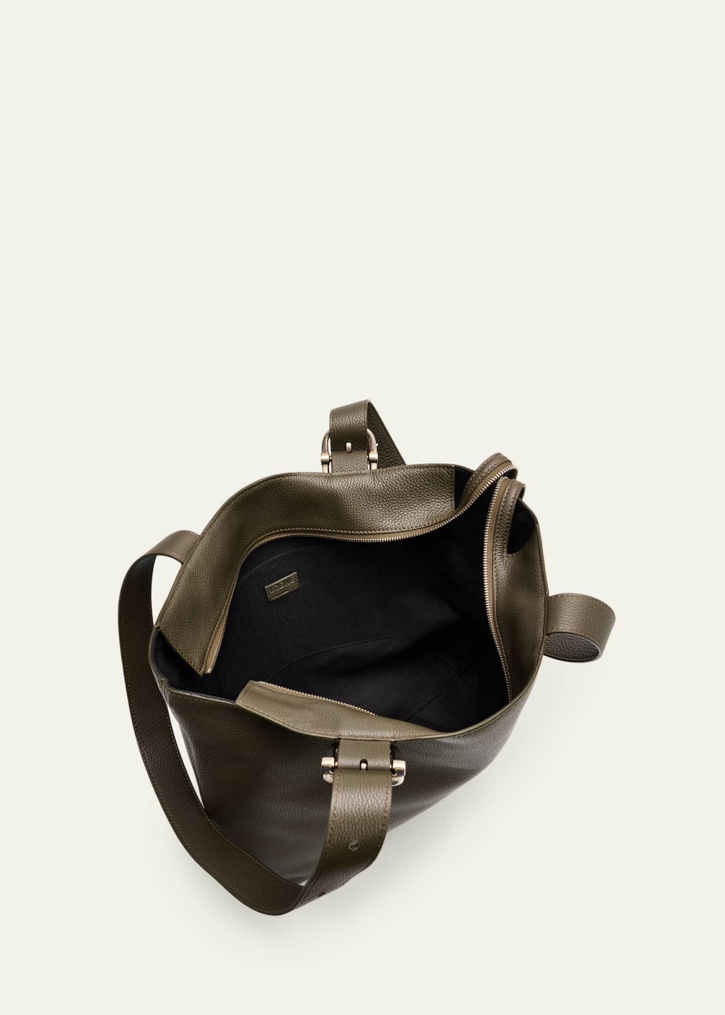 Loewe Men's Loop Zipped Leather Tote Bag - Bergdorf Goodman