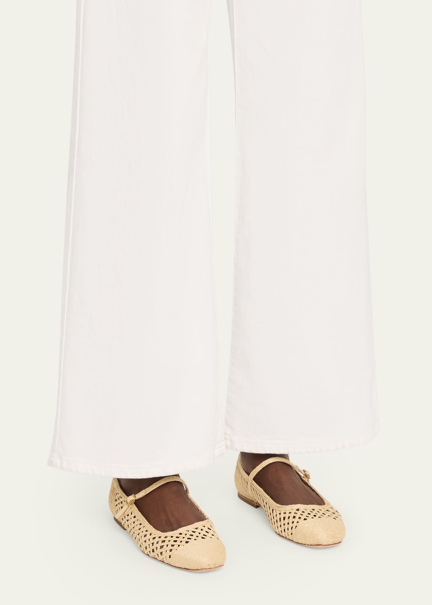 Veronica Beard Ellie Raffia Ballerina Flats - Bergdorf Goodman