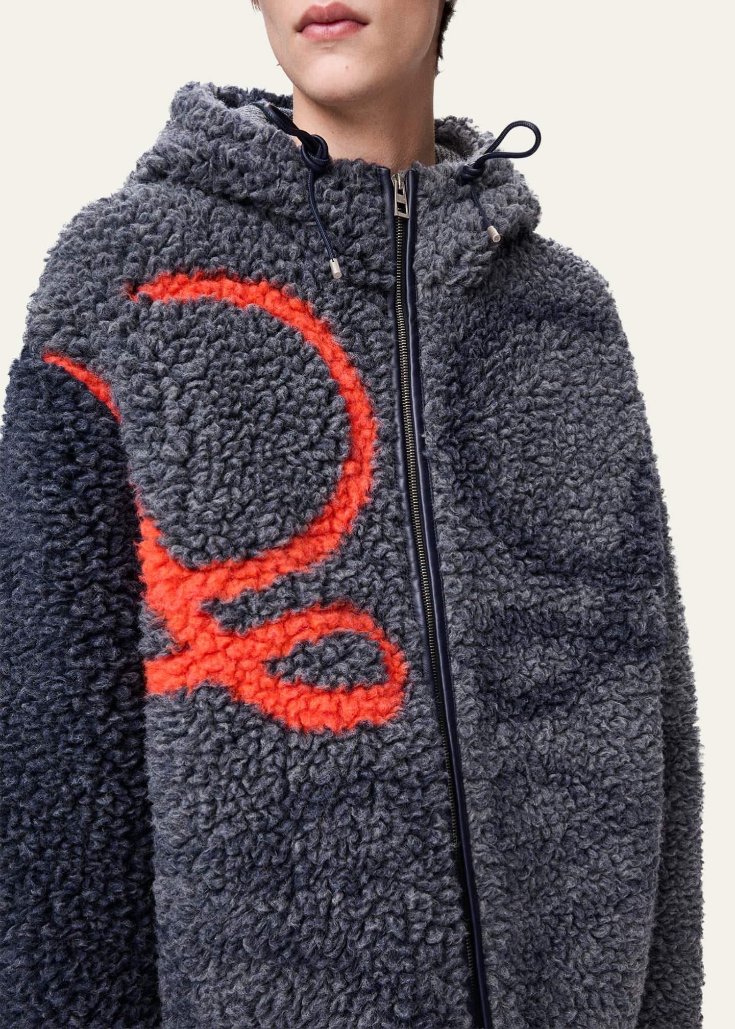 Loewe Men's Hooded Teddy Jacket - Bergdorf Goodman