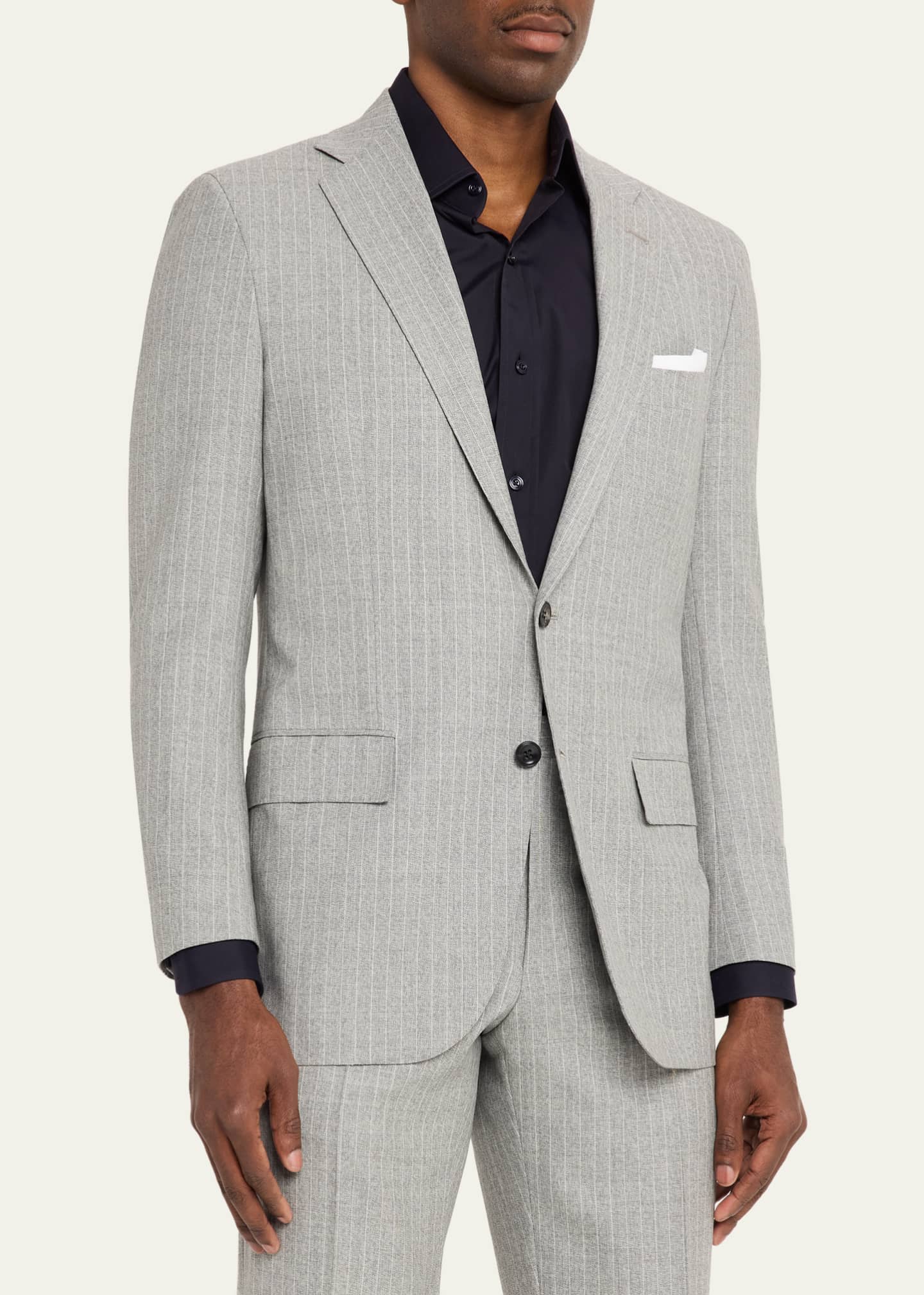 Kiton Wool Single-Breasted Suit - Bergdorf Goodman