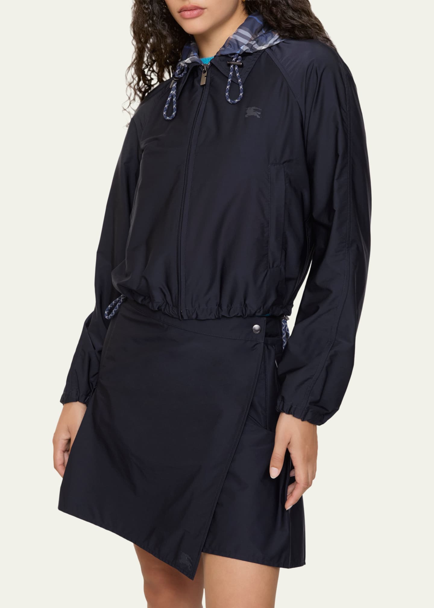 Burberry Nadina Pleated Mini Wrap Skirt - Bergdorf Goodman