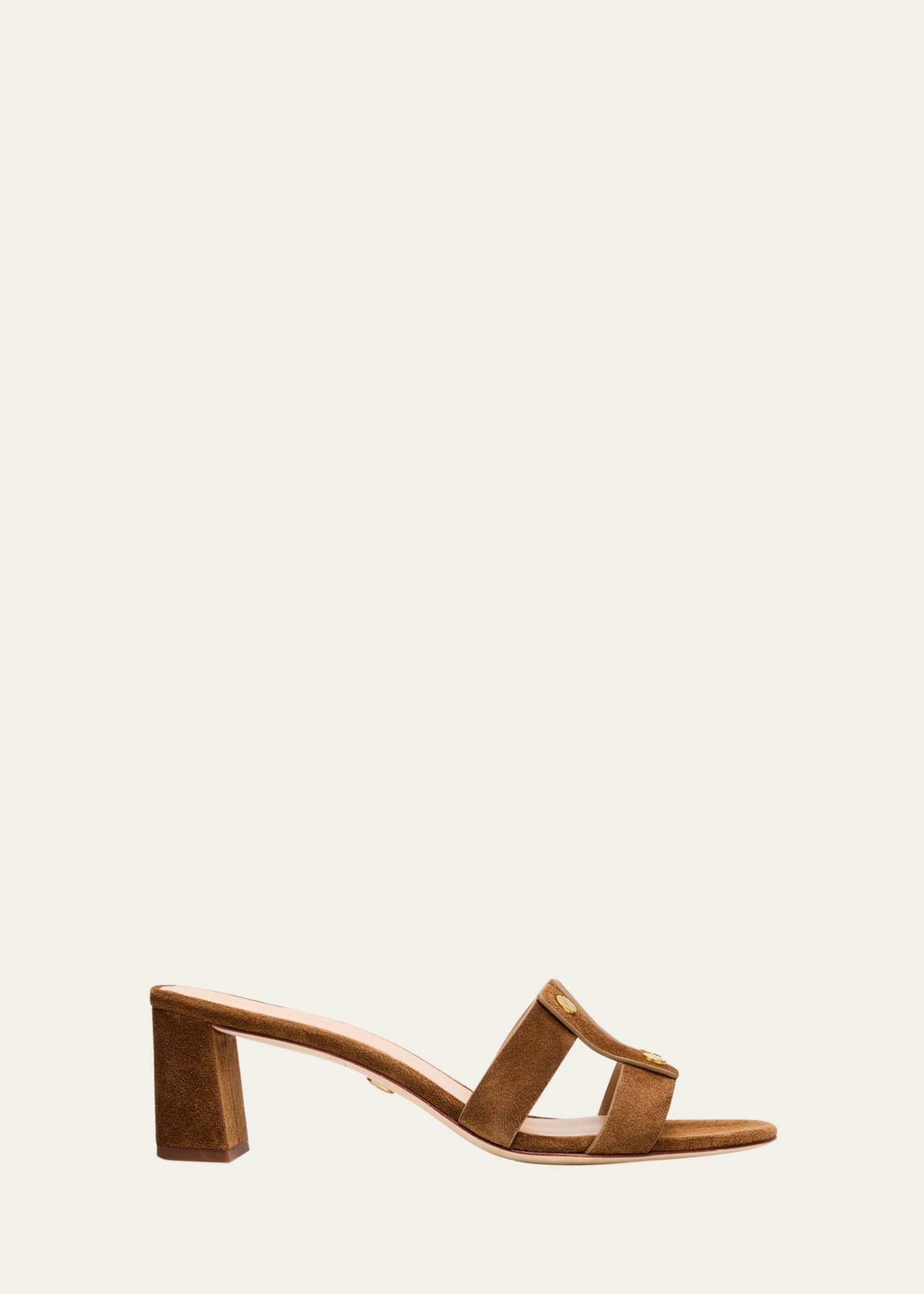 Veronica Beard 55mm Via Suede Block-Heel Sandals - Bergdorf Goodman