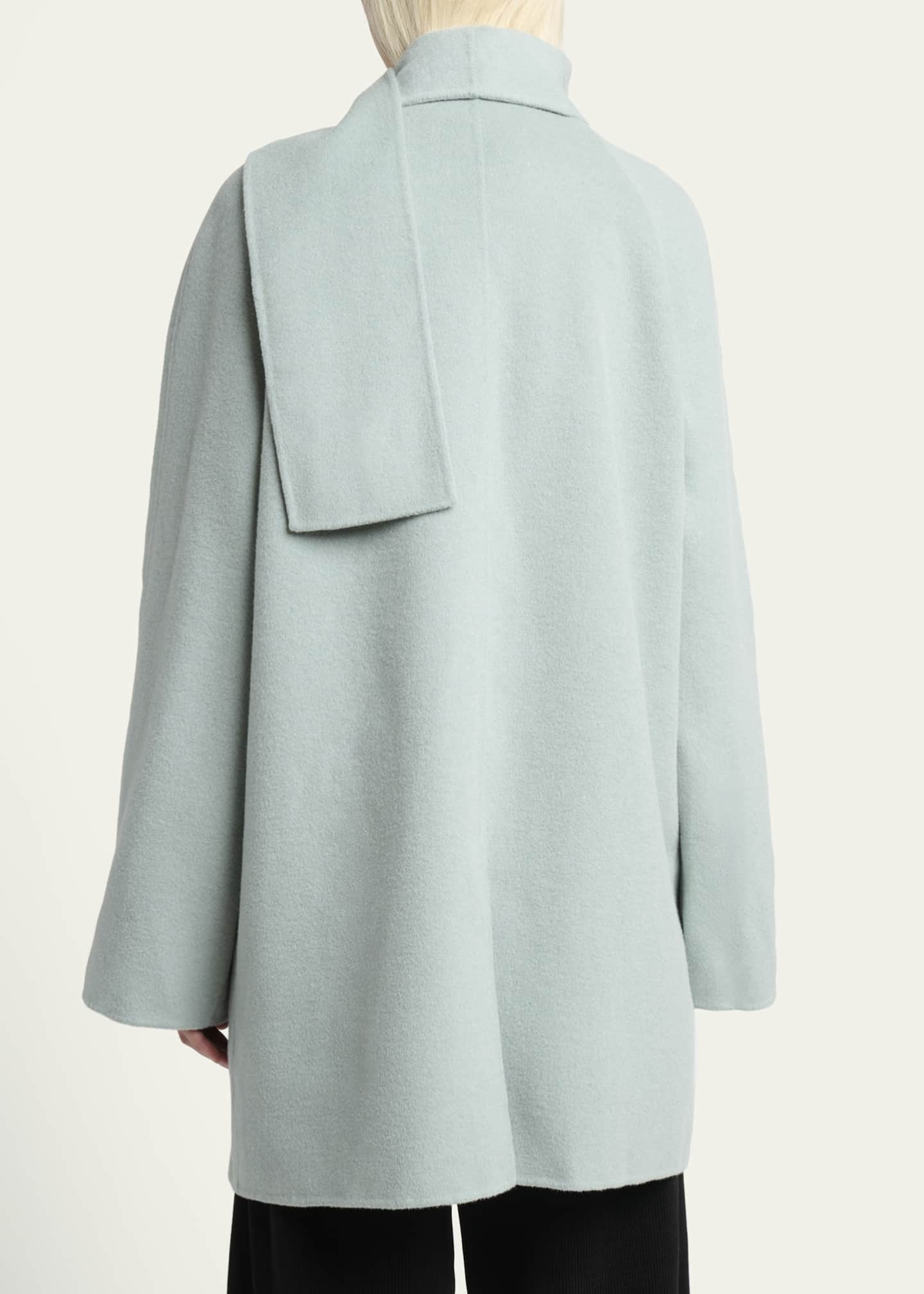 Proenza Schouler White Label Brisa Wool-Cashmere Scarf Coat - Bergdorf ...