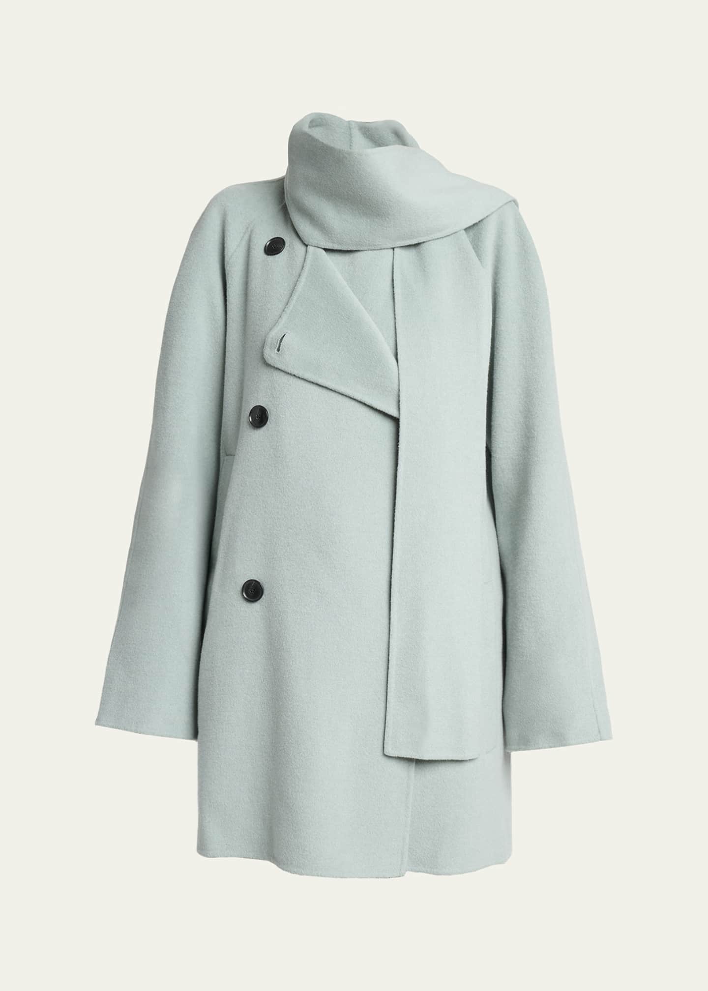 Proenza Schouler White Label Brisa Wool-Cashmere Scarf Coat - Bergdorf ...