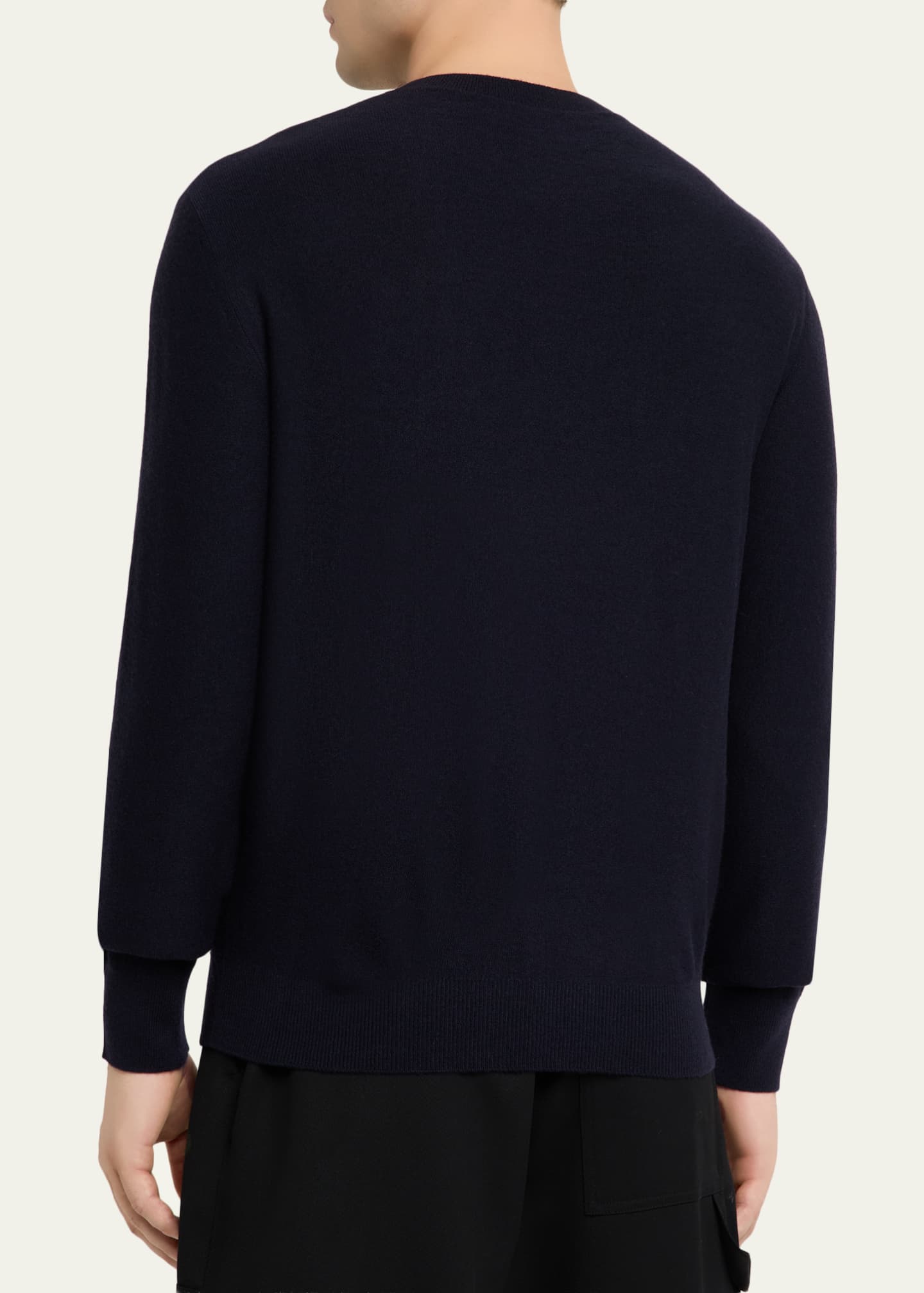 Loewe Men's Futurist Cat Anagram Wool Crewneck Sweater - Bergdorf Goodman