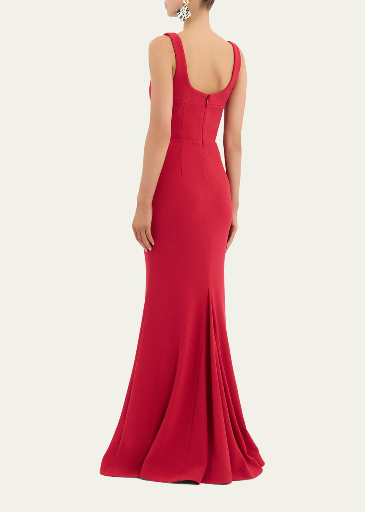 REBECCA VALLANCE Zarya Sleeveless Draped Mermaid Gown - Bergdorf Goodman