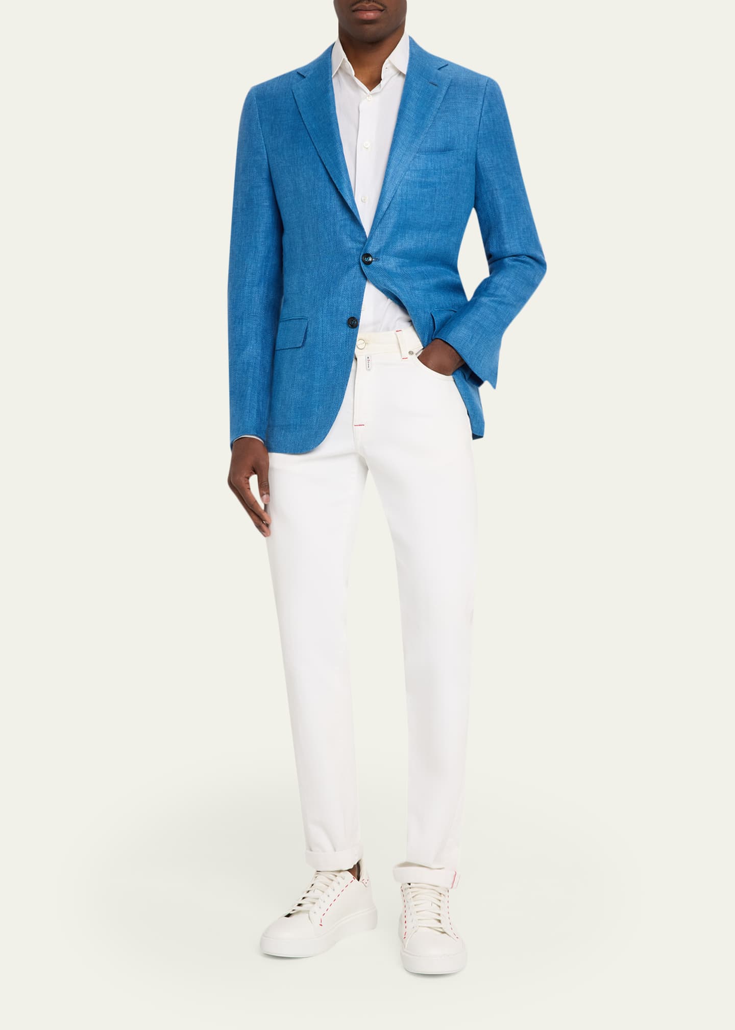 Kiton Men's Linen, Cashmere and Silk Herringbone Sport Coat - Bergdorf ...