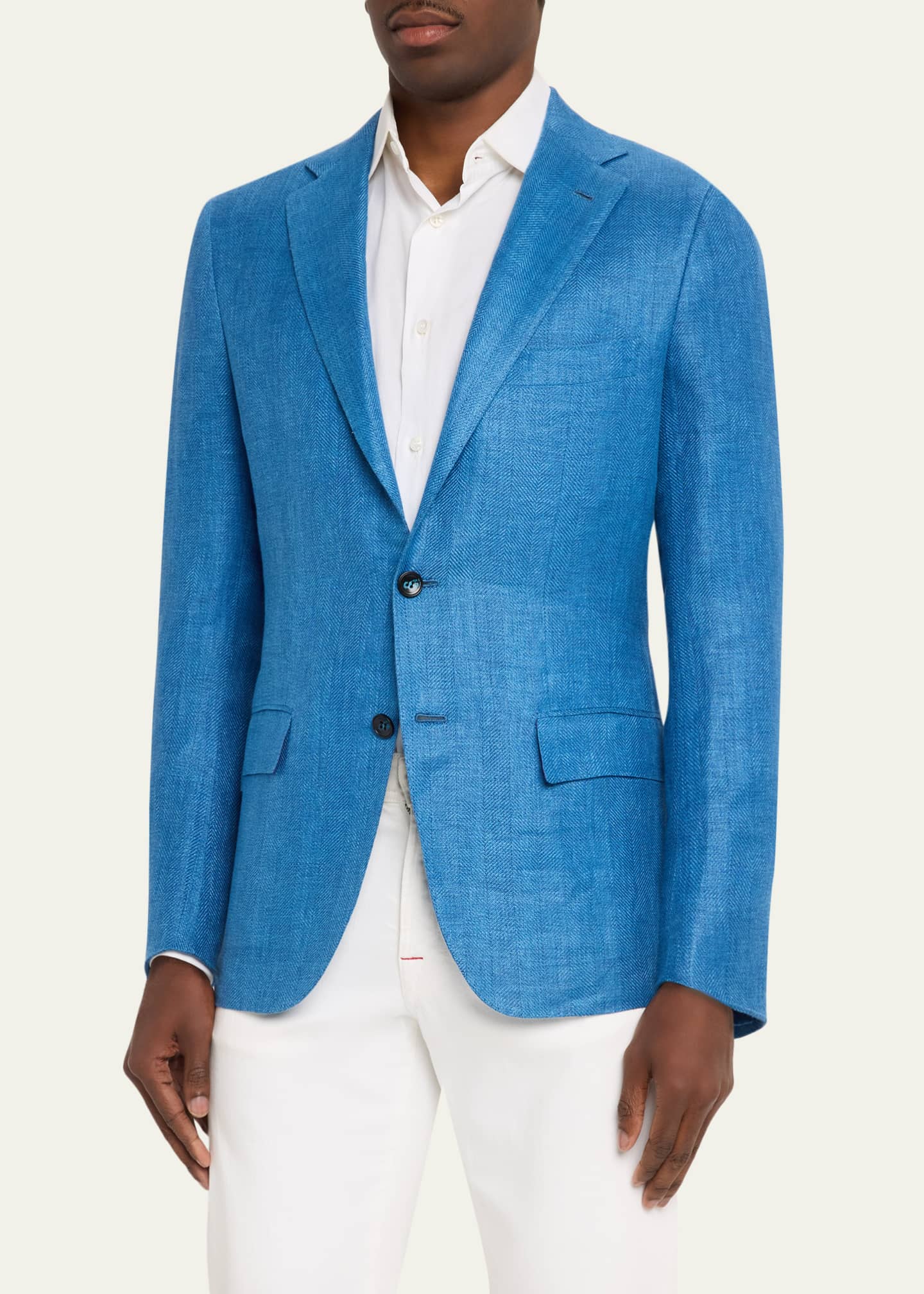 Kiton Men's Linen, Cashmere and Silk Herringbone Sport Coat - Bergdorf ...