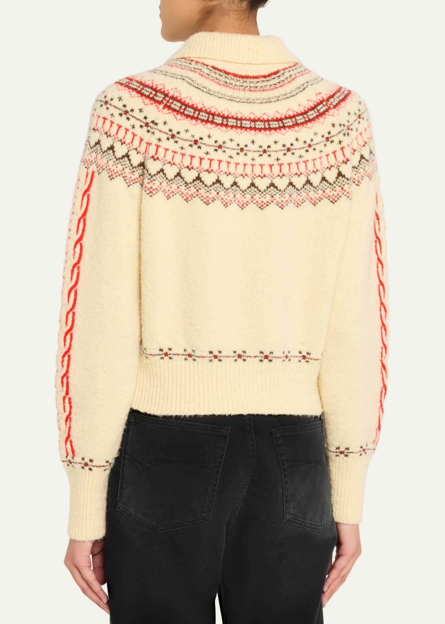 Guest in Residence Cloud Chalet Fair Isle Raglan Cardigan - Bergdorf ...