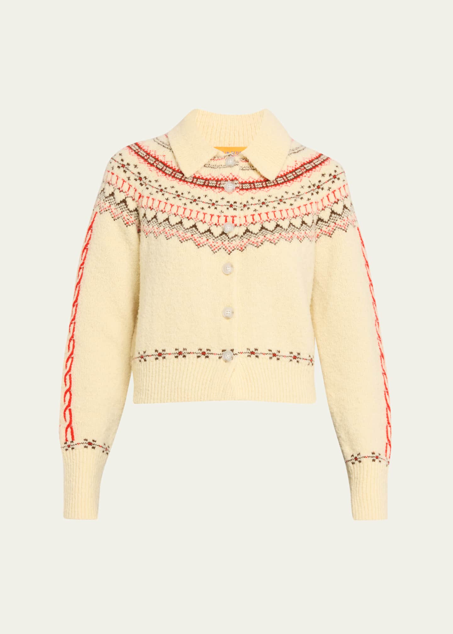 Guest in Residence Cloud Chalet Fair Isle Raglan Cardigan - Bergdorf ...