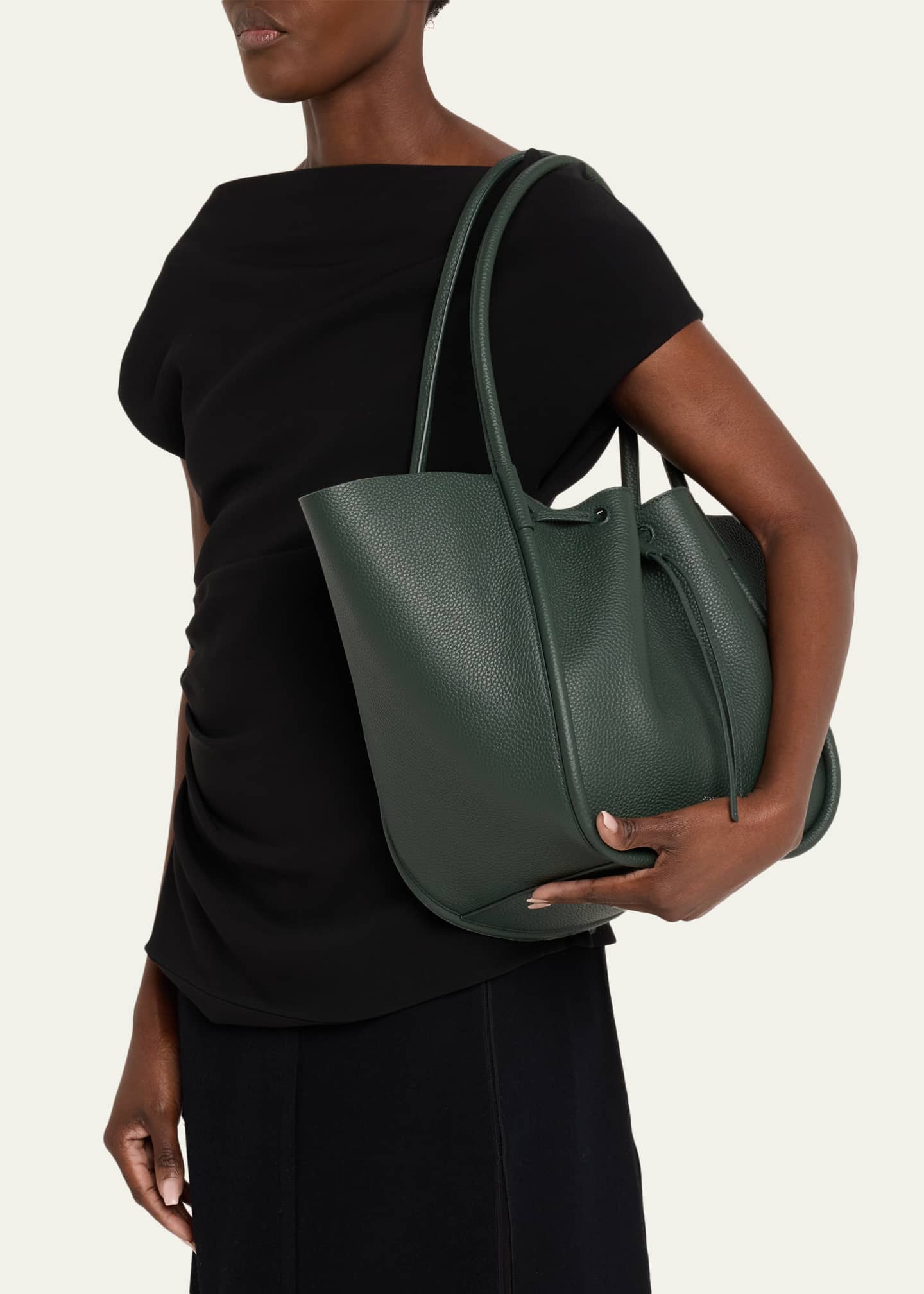 Proenza Schouler Large Ruched Pebbled Leather Tote Bag - Bergdorf Goodman