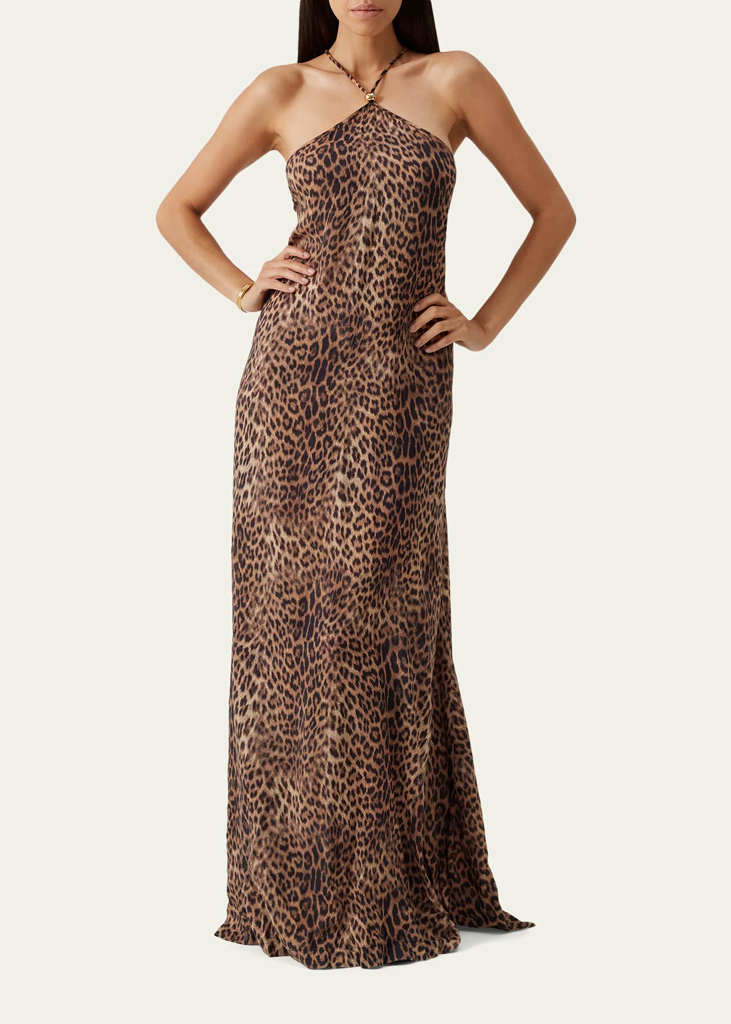 Melissa Odabash Sage Leopard Maxi Dress - Bergdorf Goodman