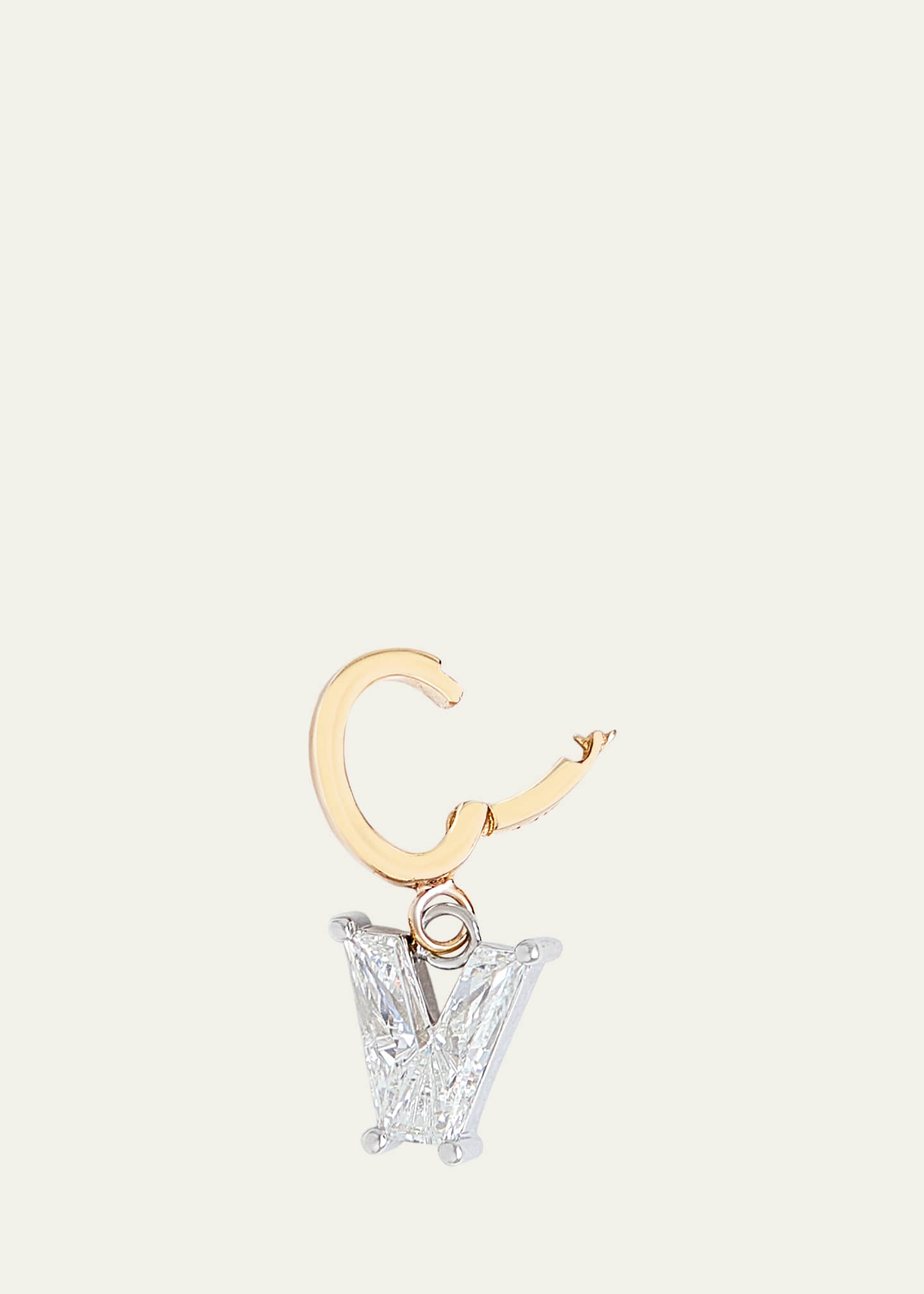 Kendall Row Lab Grown Diamond 14K Letter Charm, V - Bergdorf Goodman