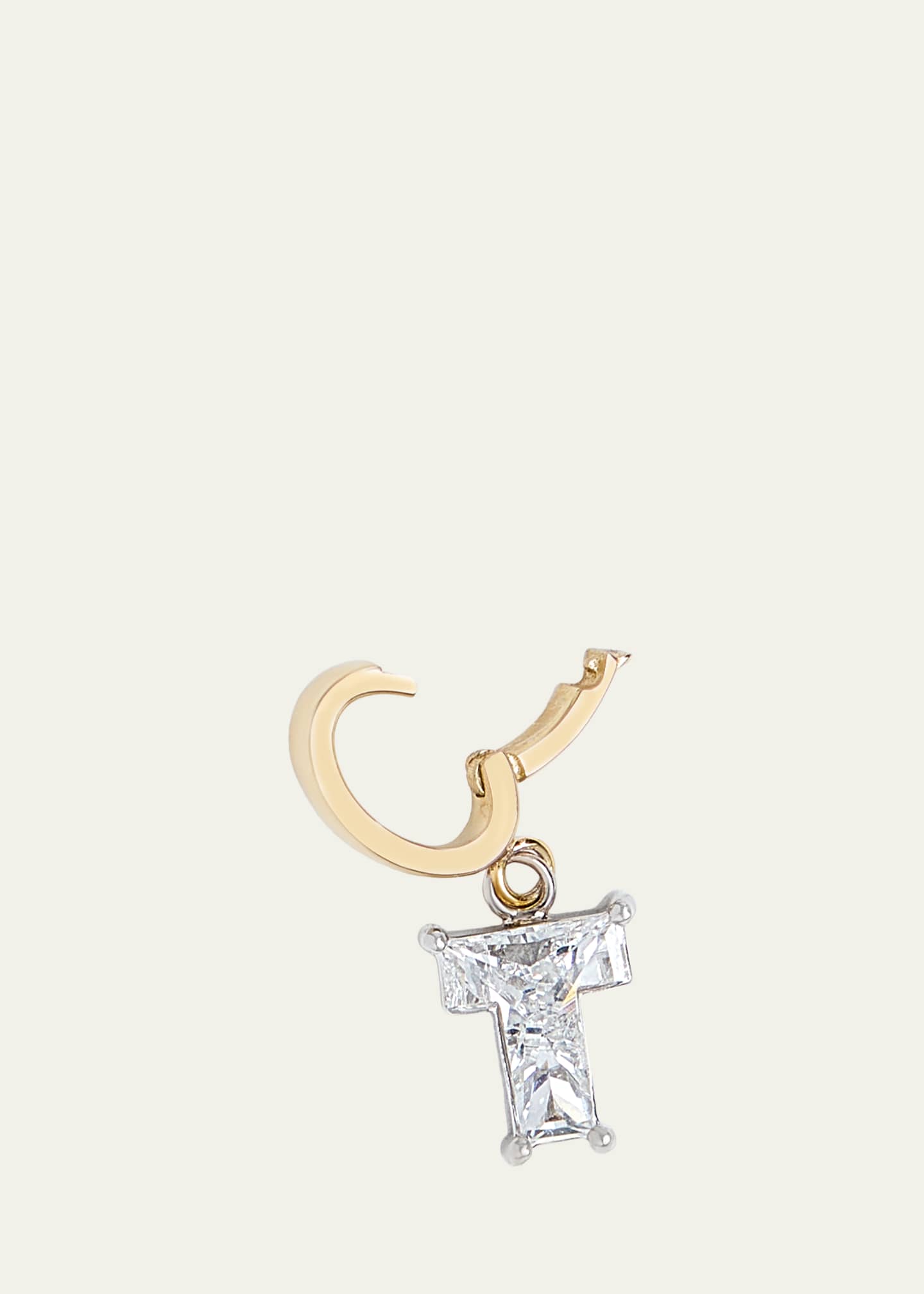 Kendall Row Lab Grown Diamond 14K Letter Charm, T - Bergdorf Goodman