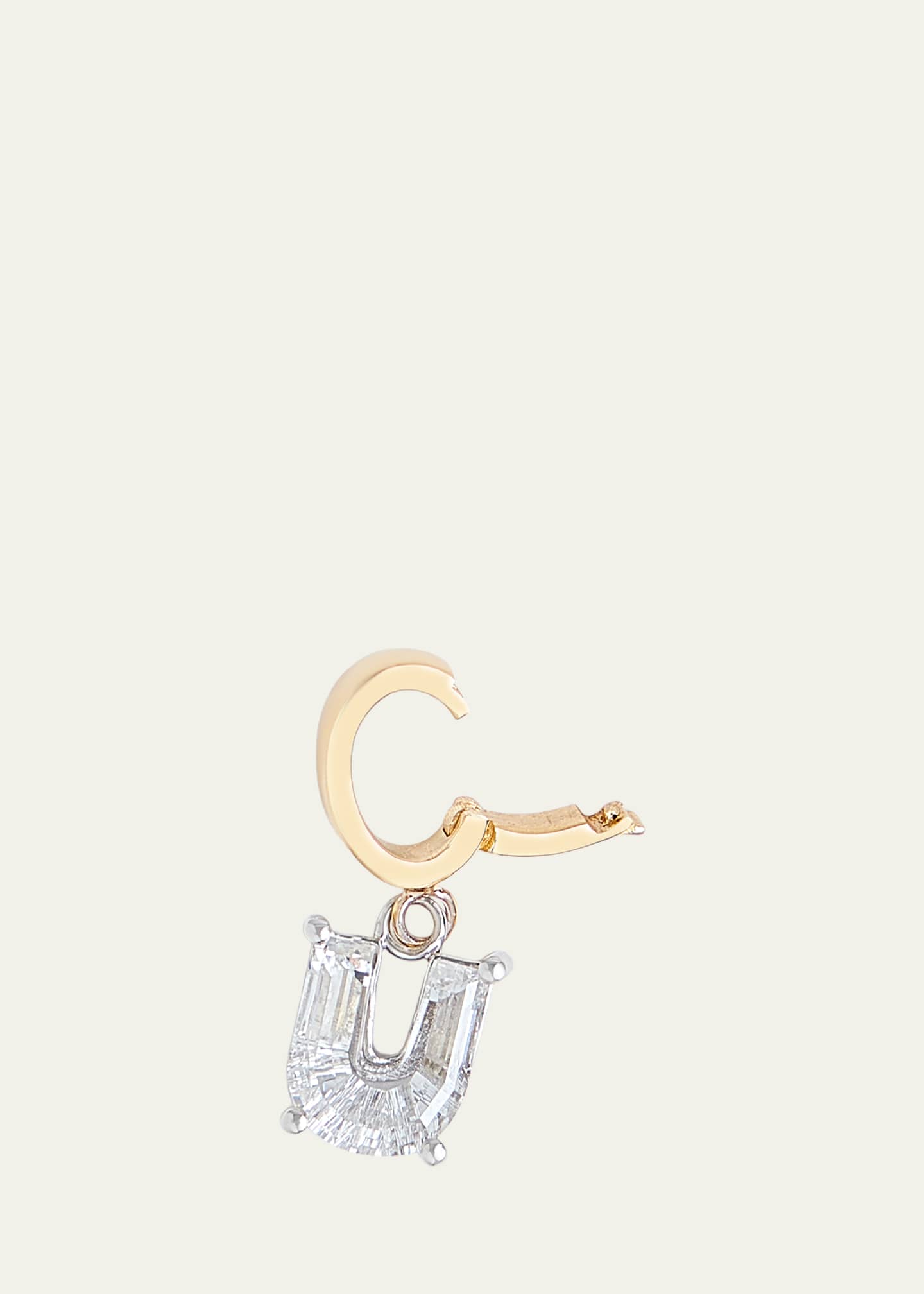 Kendall Row Lab Grown Diamond 14K Letter Charm, U - Bergdorf Goodman