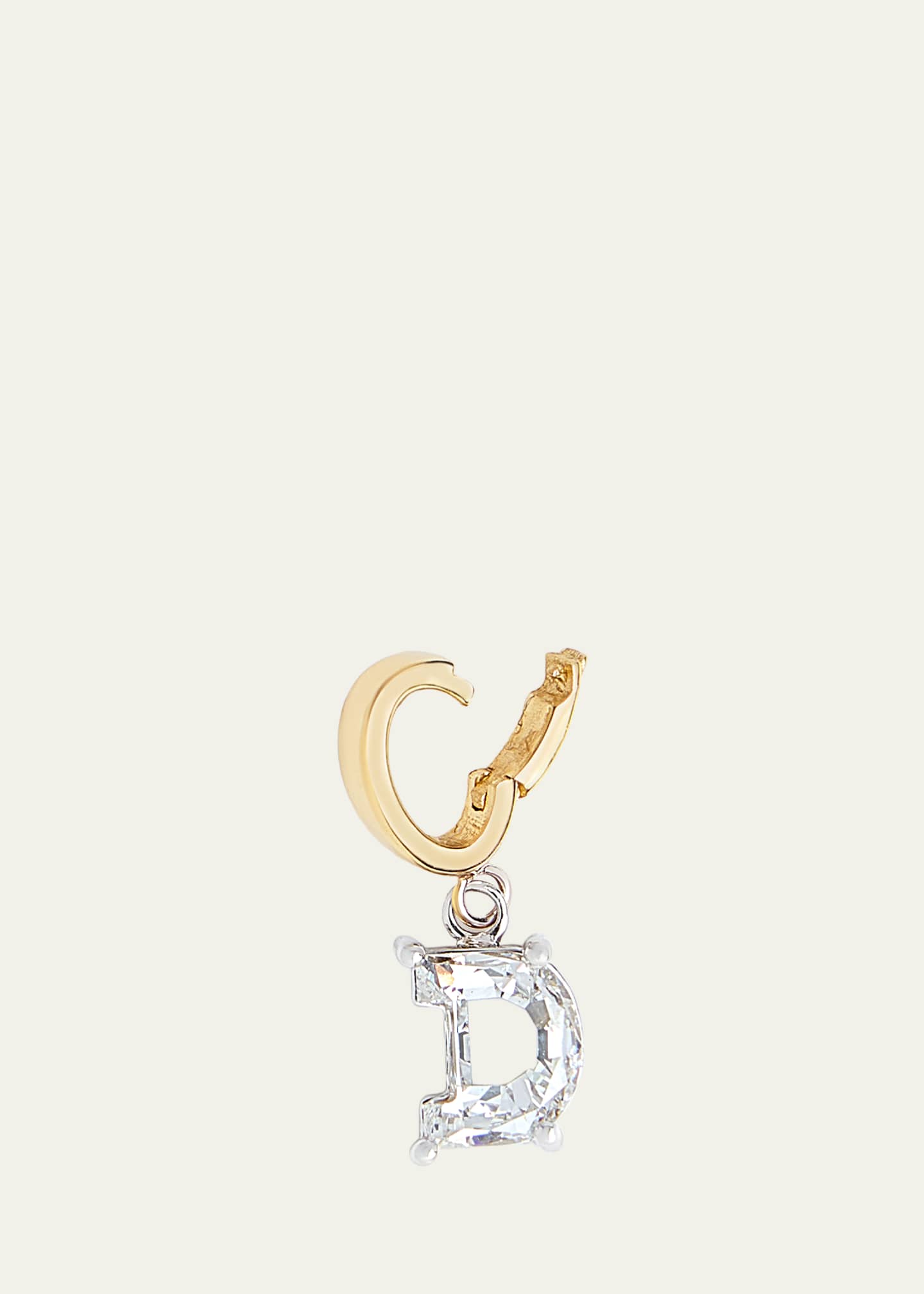 Kendall Row Lab Grown Diamond 14K Letter Charm, D - Bergdorf Goodman