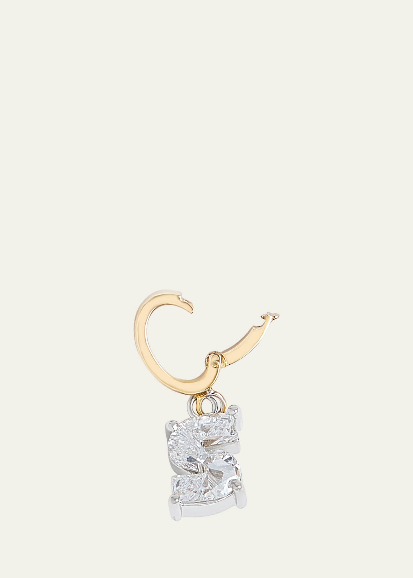 Kendall Row Lab Grown Diamond 14K Letter Charm, S - Bergdorf Goodman