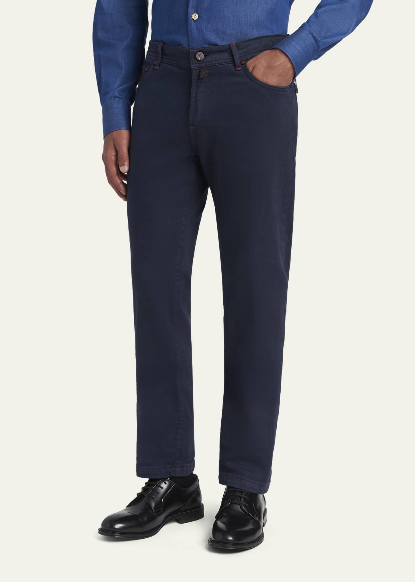 Kiton Men's Straight Leg Cotton-Stretch Five-Pocket Pants - Bergdorf ...