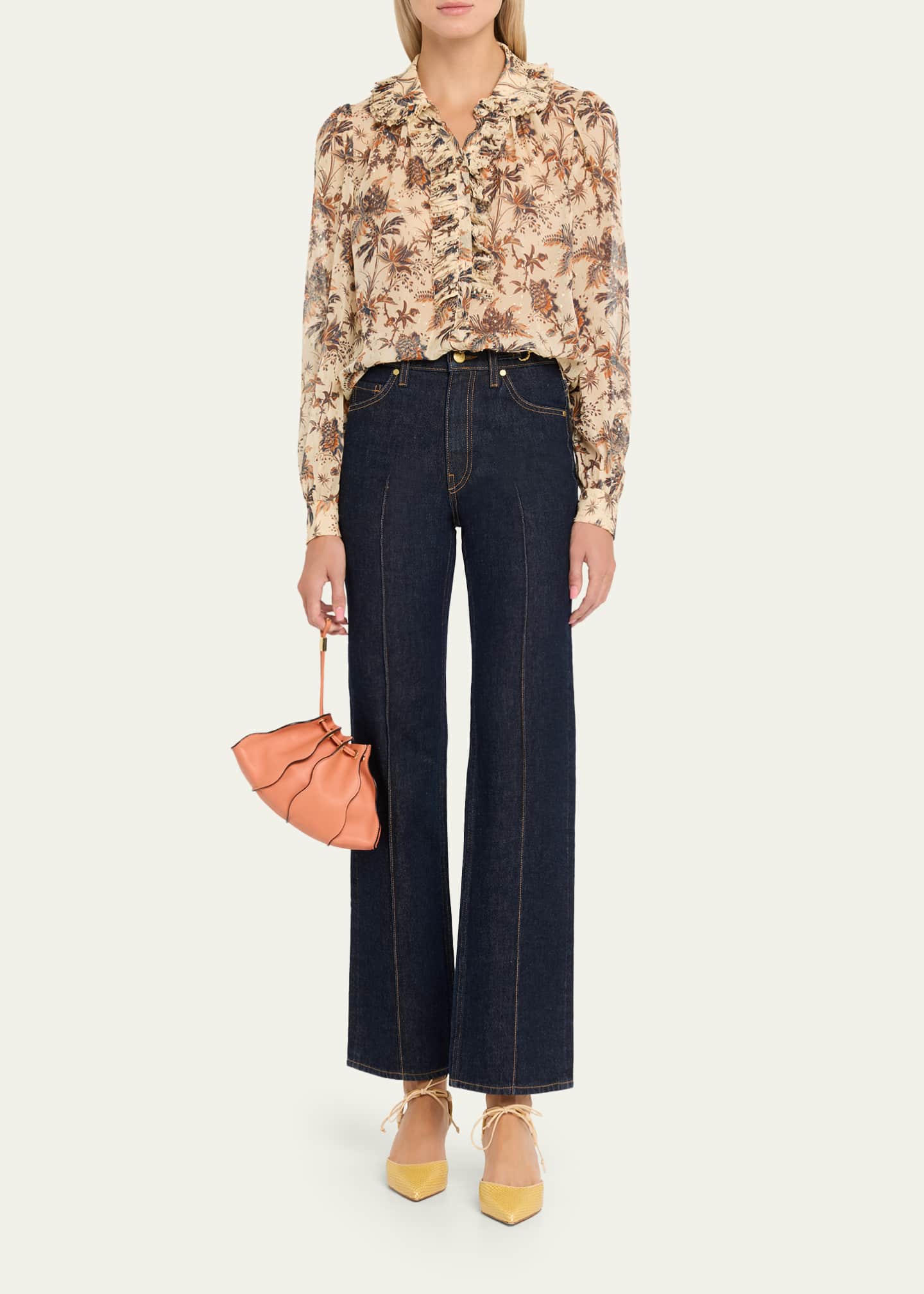 Ulla Johnson Adria Wavy Leather Crossbody Bag - Bergdorf Goodman