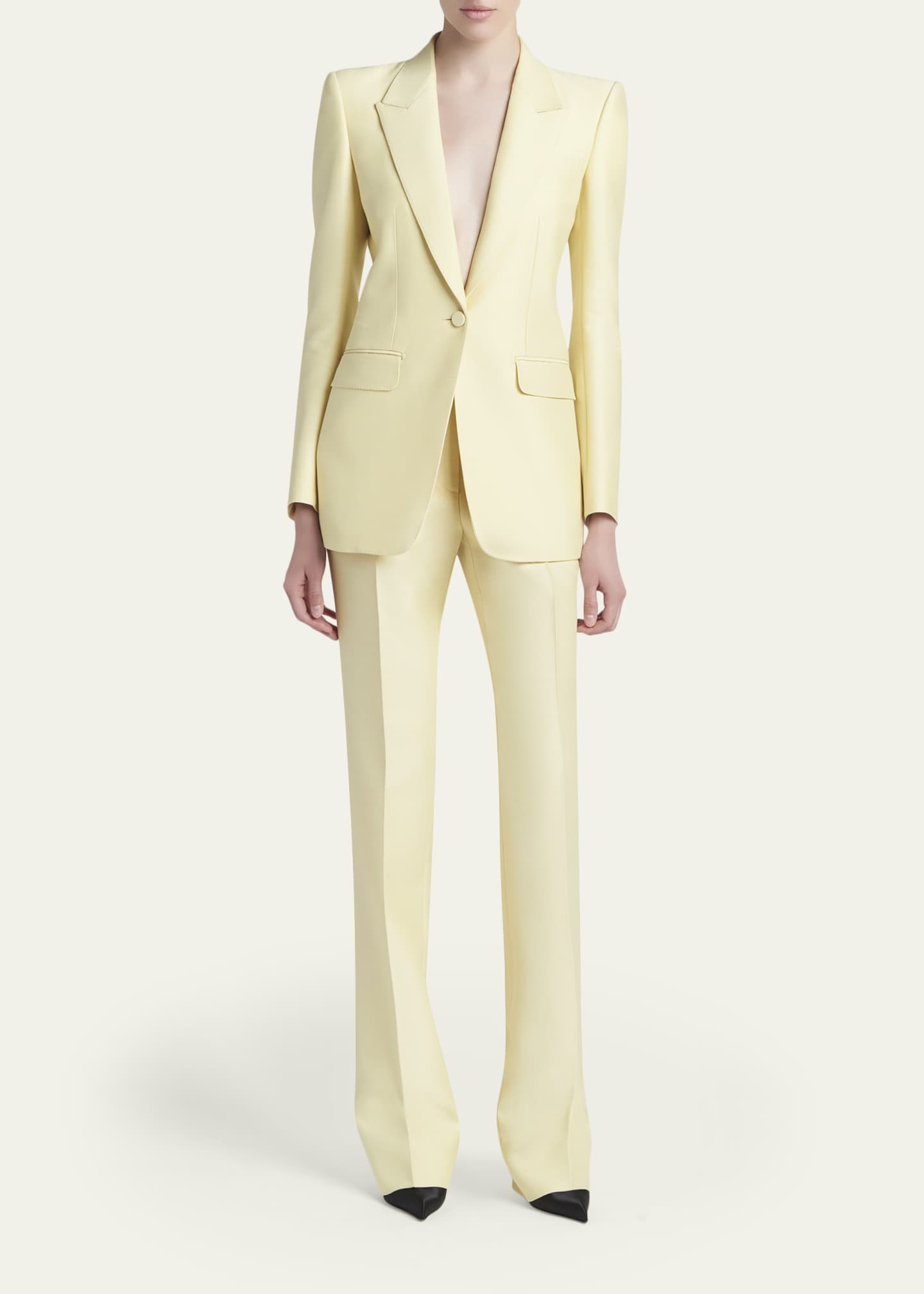 TOM FORD Wool Silk Single-Breasted Jacket - Bergdorf Goodman