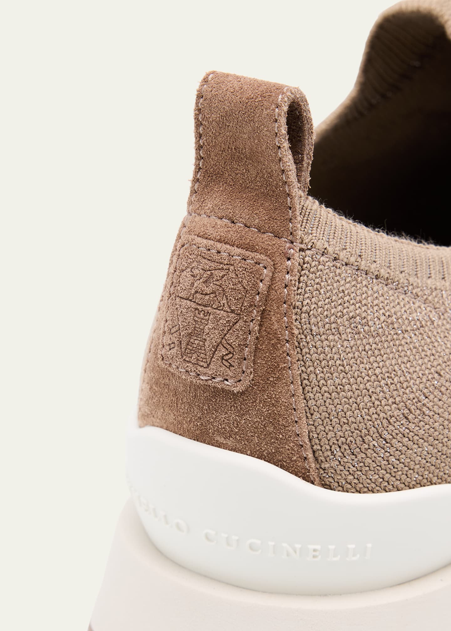 Brunello Cucinelli Sparkling Knit Runner Sneakers - Bergdorf Goodman
