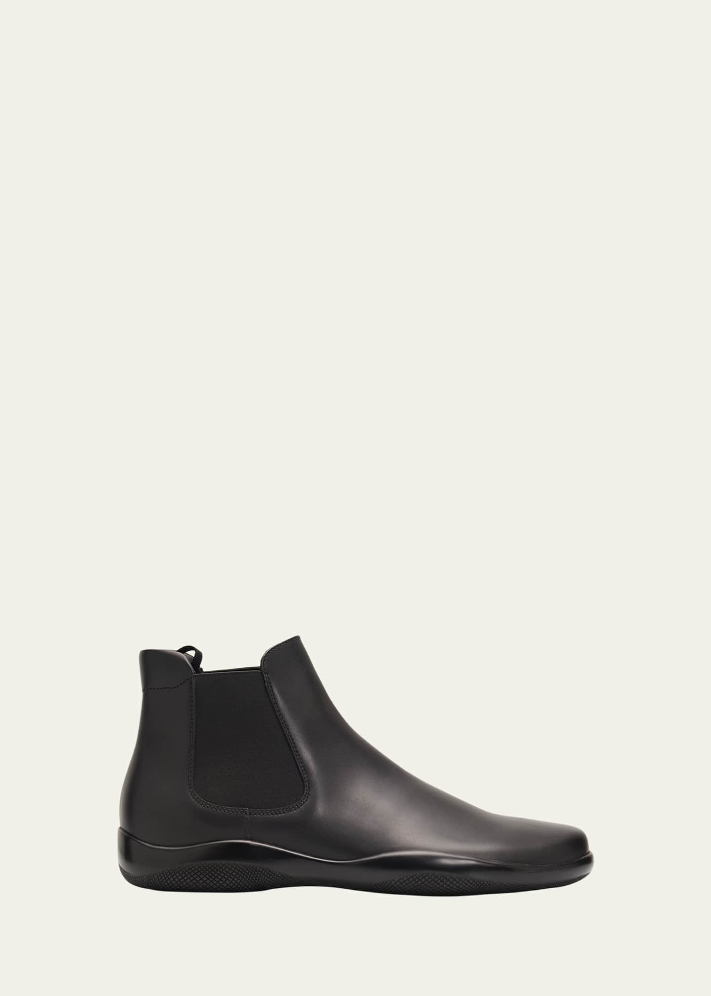 Prada Men's Toblach Leather Chelsea Boots - Bergdorf Goodman