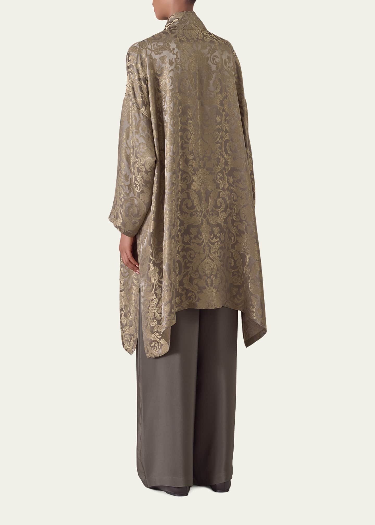 Eskandar A-Line Metallic Brocade Tunic - Bergdorf Goodman