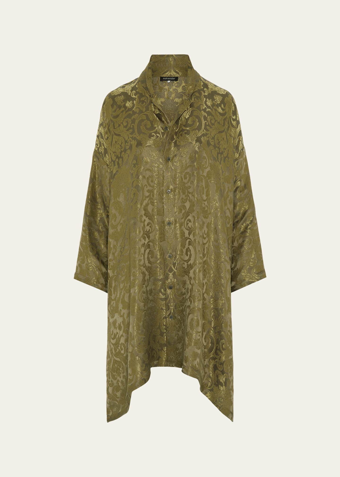 Eskandar A-Line Metallic Brocade Tunic - Bergdorf Goodman