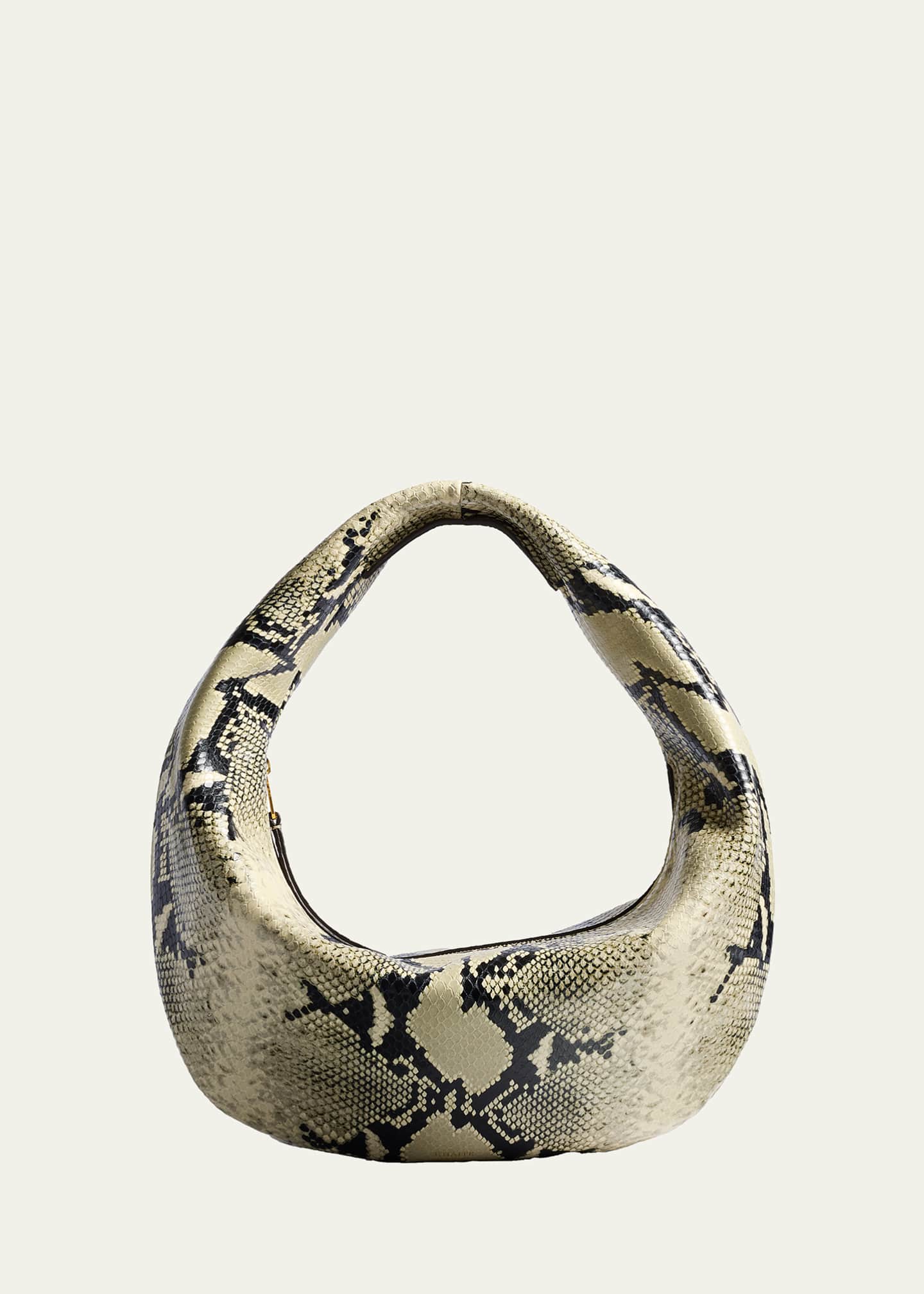 Khaite Olivia Medium Python-Embossed Leather Hobo Bag - Bergdorf Goodman