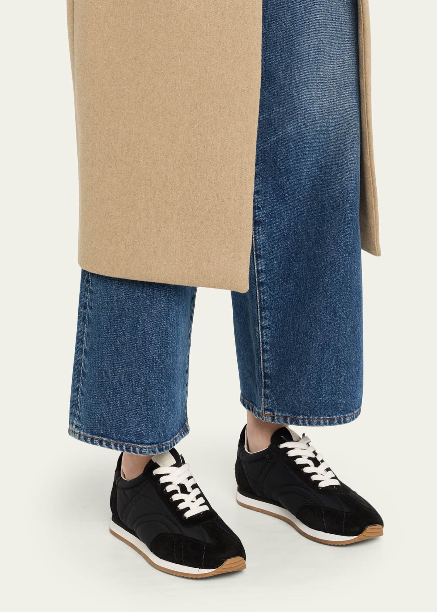 Toteme Sport Monogram Quilted Low-Top Sneakers - Bergdorf Goodman
