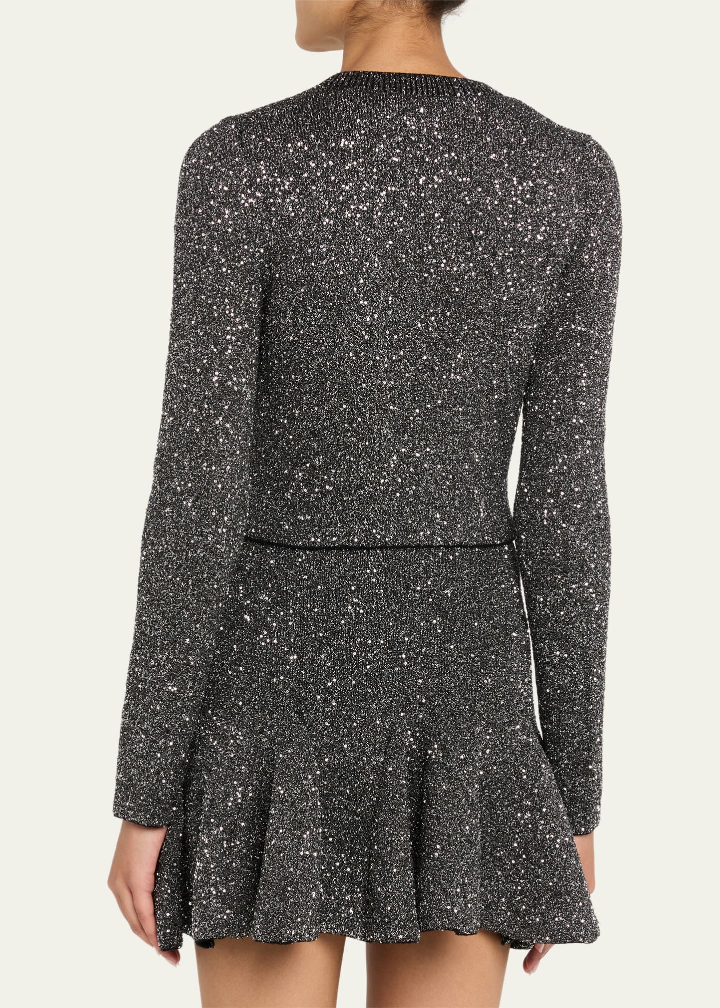 LoveShackFancy Ferra Sequined Knit Cardigan - Bergdorf Goodman