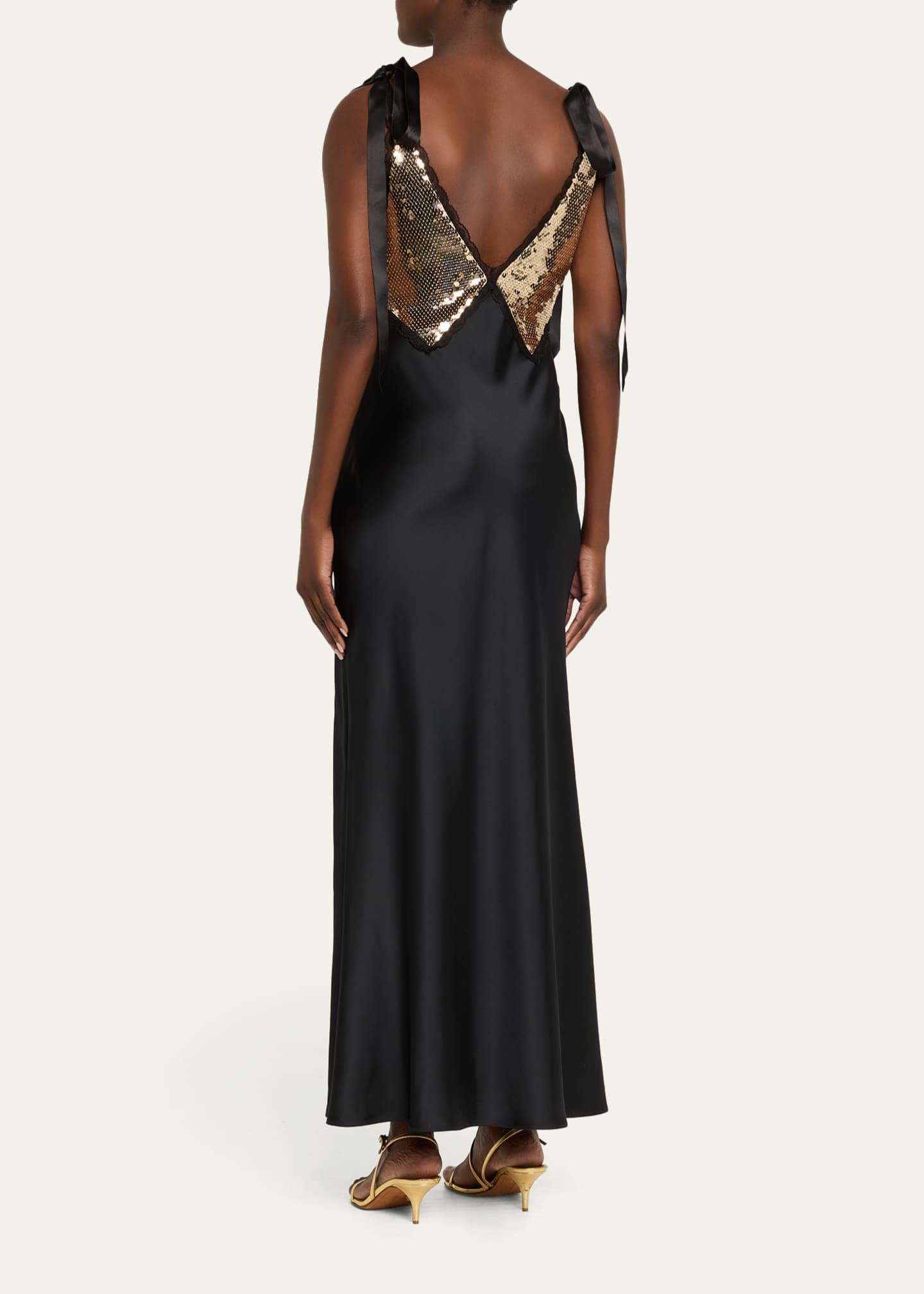 LoveShackFancy Talissa Sequined Maxi Dress - Bergdorf Goodman