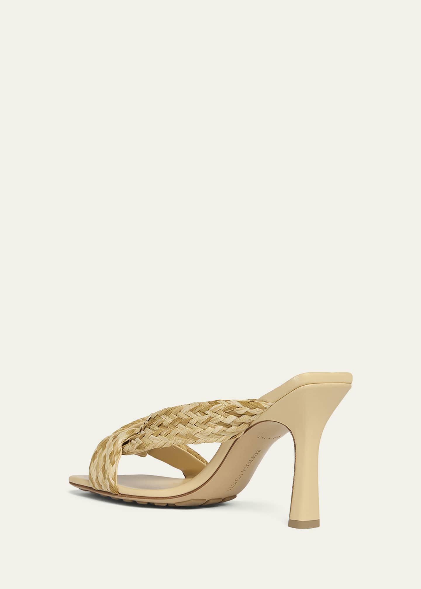 Bottega Veneta Riva Braided Raffia Mule Sandals - Bergdorf Goodman