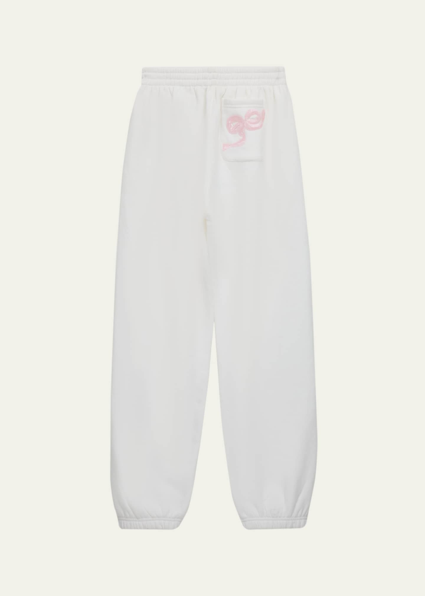 LoveShackFancy Girl's Tween Violin Sequin Bow Sweatpants, Size S-L ...