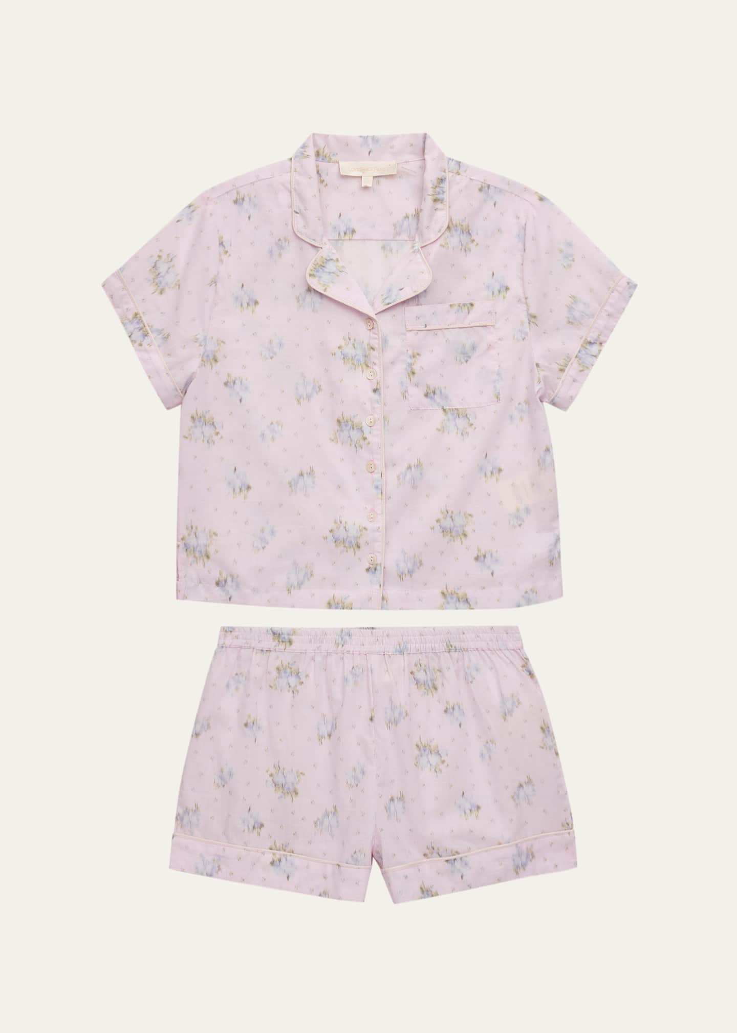 LoveShackFancy Girl's Tween Mini Albana Pajamas Set, Size S-L ...
