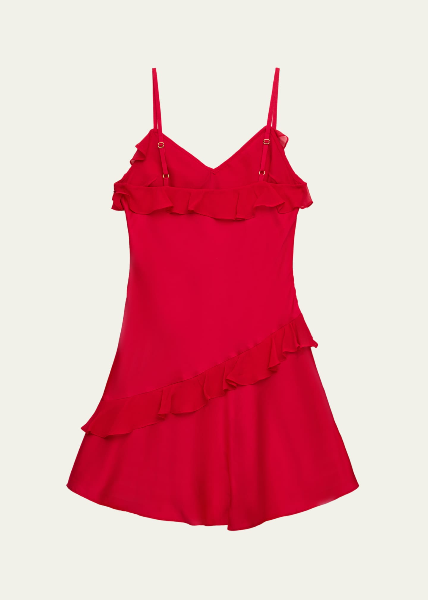 LoveShackFancy Girl's Tween Lomina Ruffled Chiffon Mini Dress, Size 7 ...