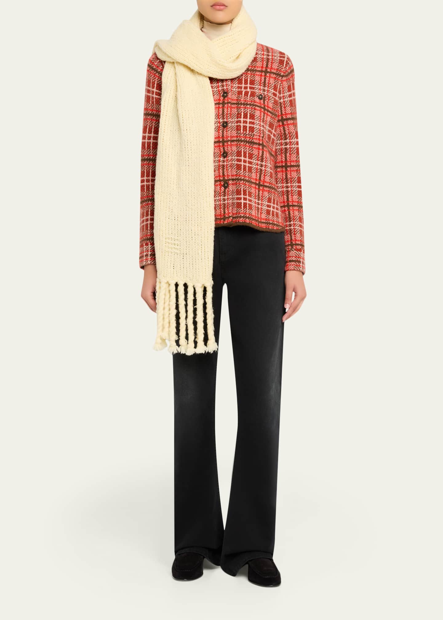 Guest in Residence Cloud Fringe Scarf - Bergdorf Goodman