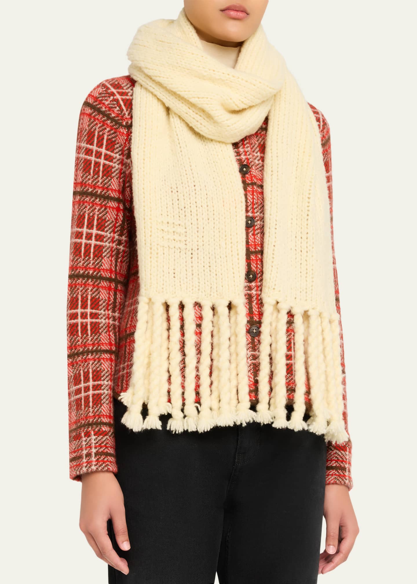 Guest in Residence Cloud Fringe Scarf - Bergdorf Goodman
