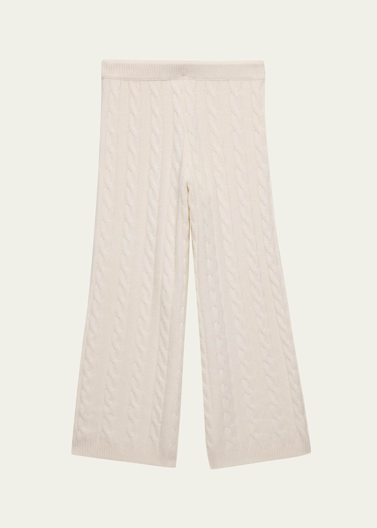 LoveShackFancy Girl's Tween Shalley Cable-Knit Pants, S-L - Bergdorf ...