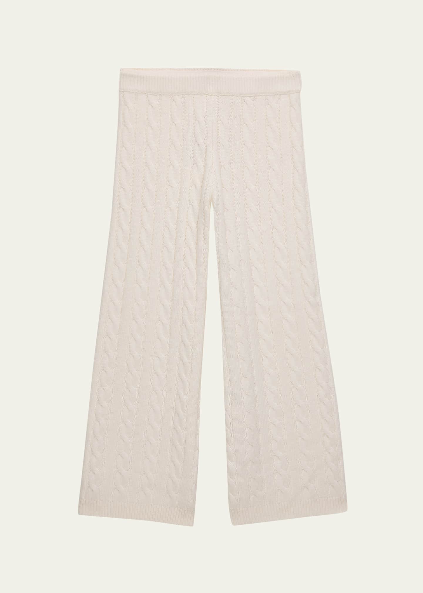 LoveShackFancy Girl's Tween Shalley Cable-Knit Pants, S-L - Bergdorf ...