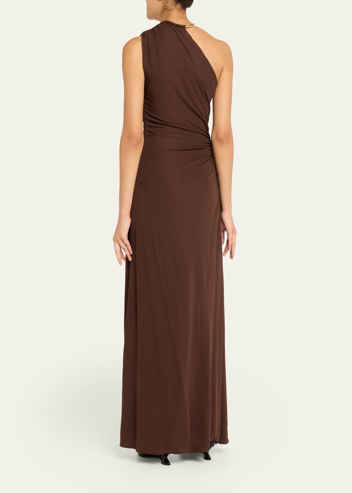 Bottega Veneta Crepe Viscose Jersey One-Shoulder Dress - Bergdorf Goodman