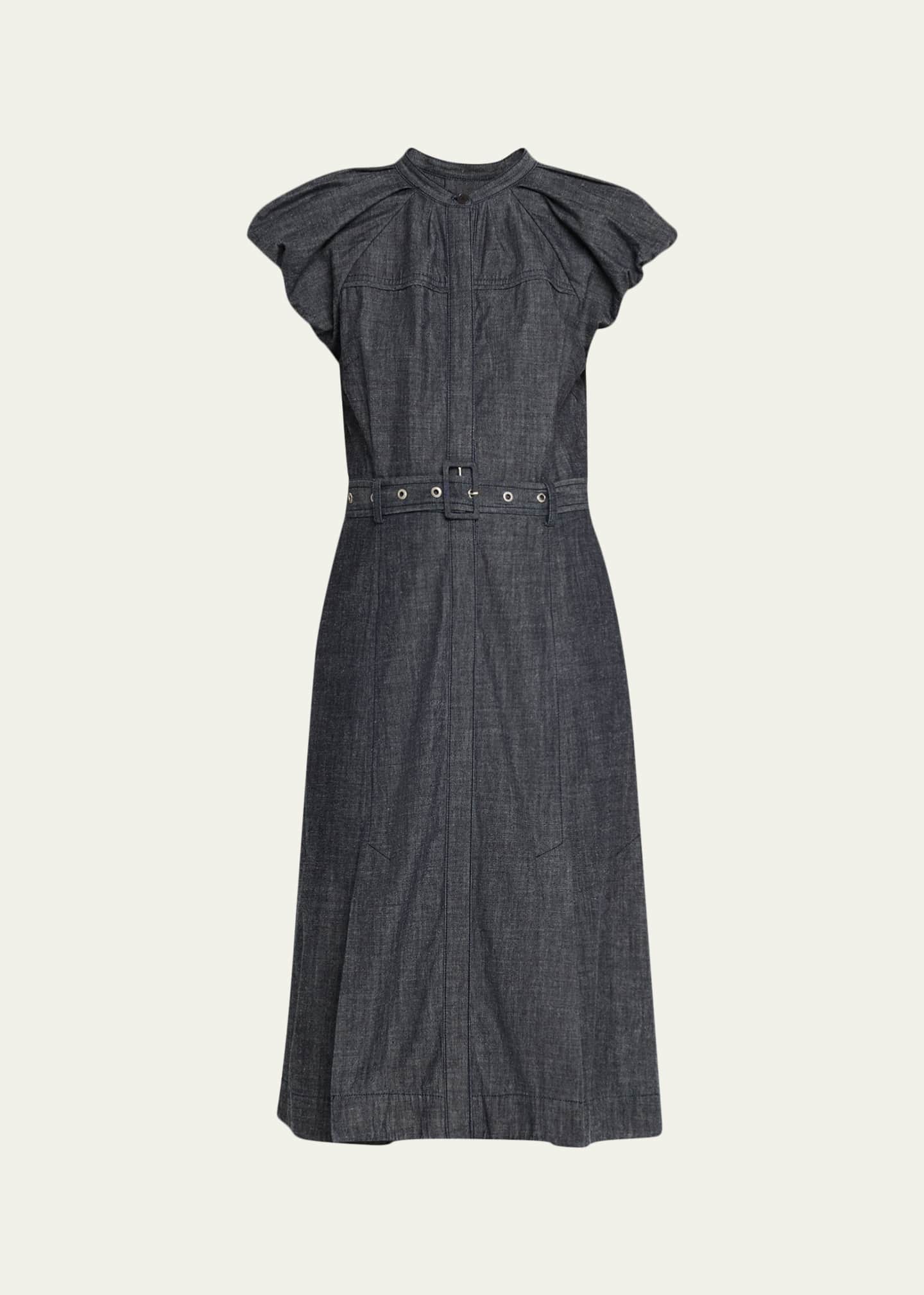 3.1 Phillip Lim Belted Denim Midi Shirtdress - Bergdorf Goodman