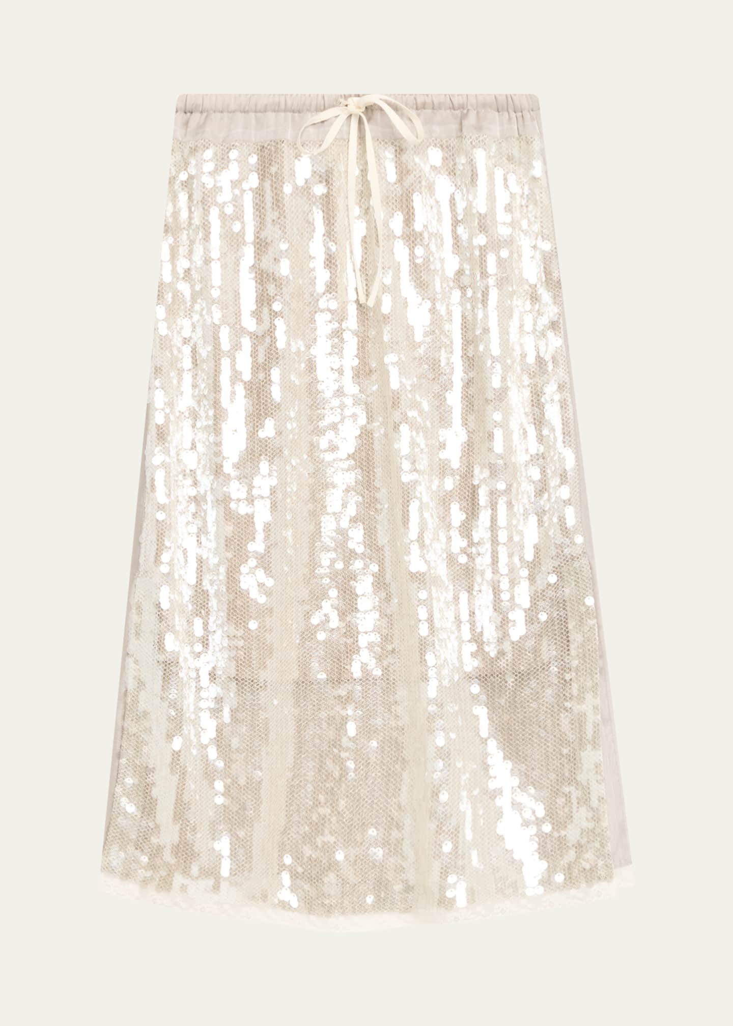 3.1 Phillip Lim Sequined Drawstring Skirt - Bergdorf Goodman