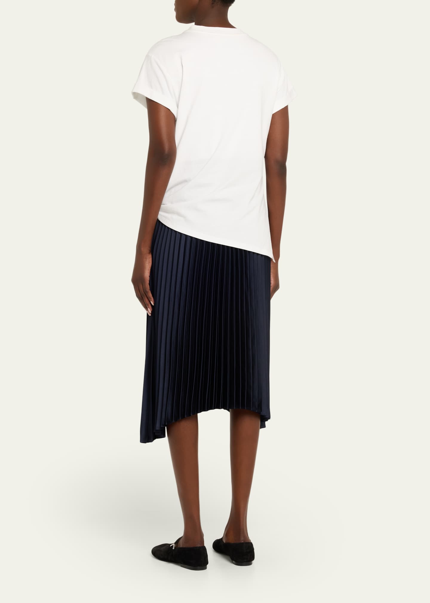 3.1 Phillip Lim Short-Sleeve T-Shirt Combo Midi Dress - Bergdorf Goodman