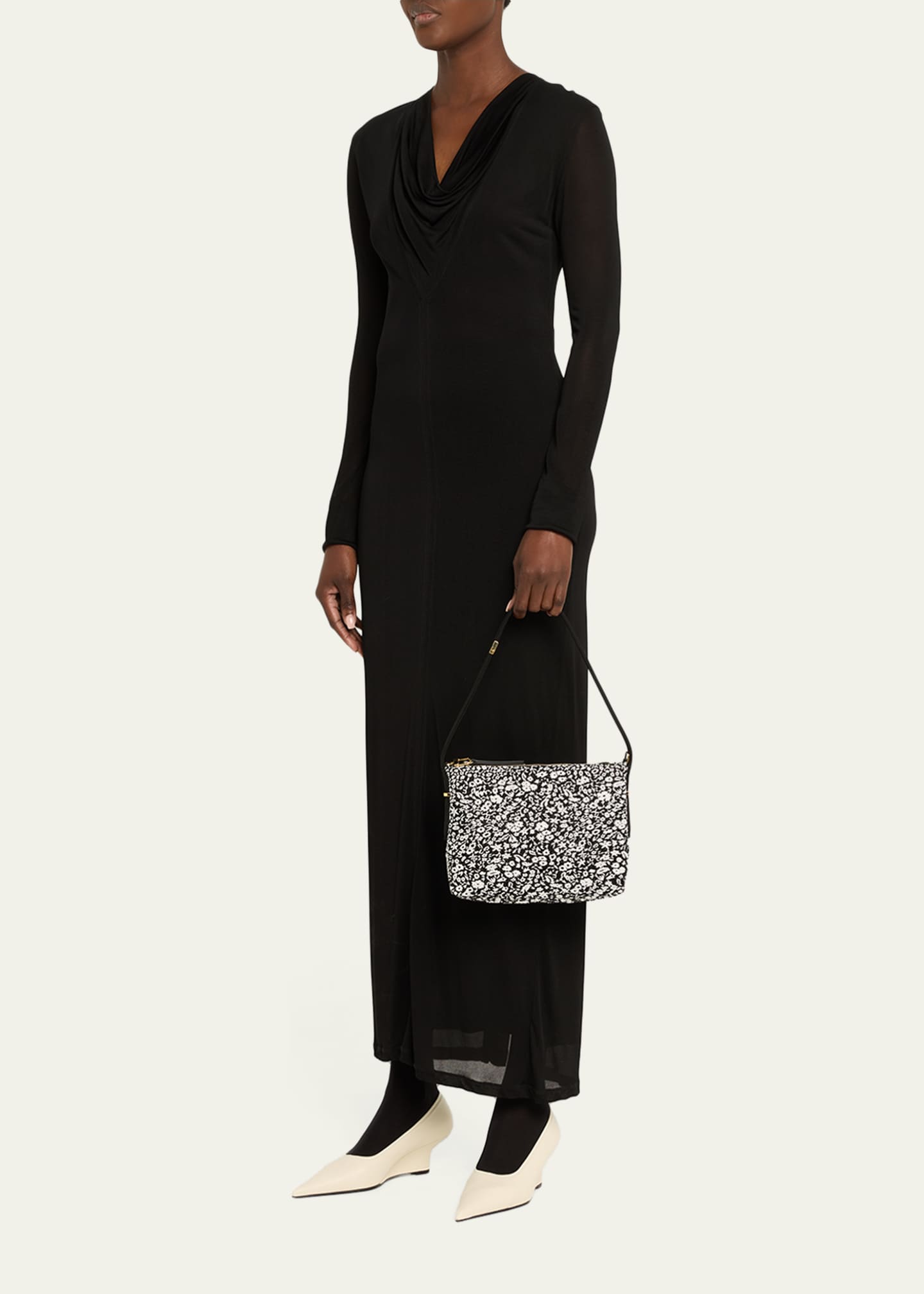 Toteme Bevel Beaded Floral Shoulder Bag - Bergdorf Goodman