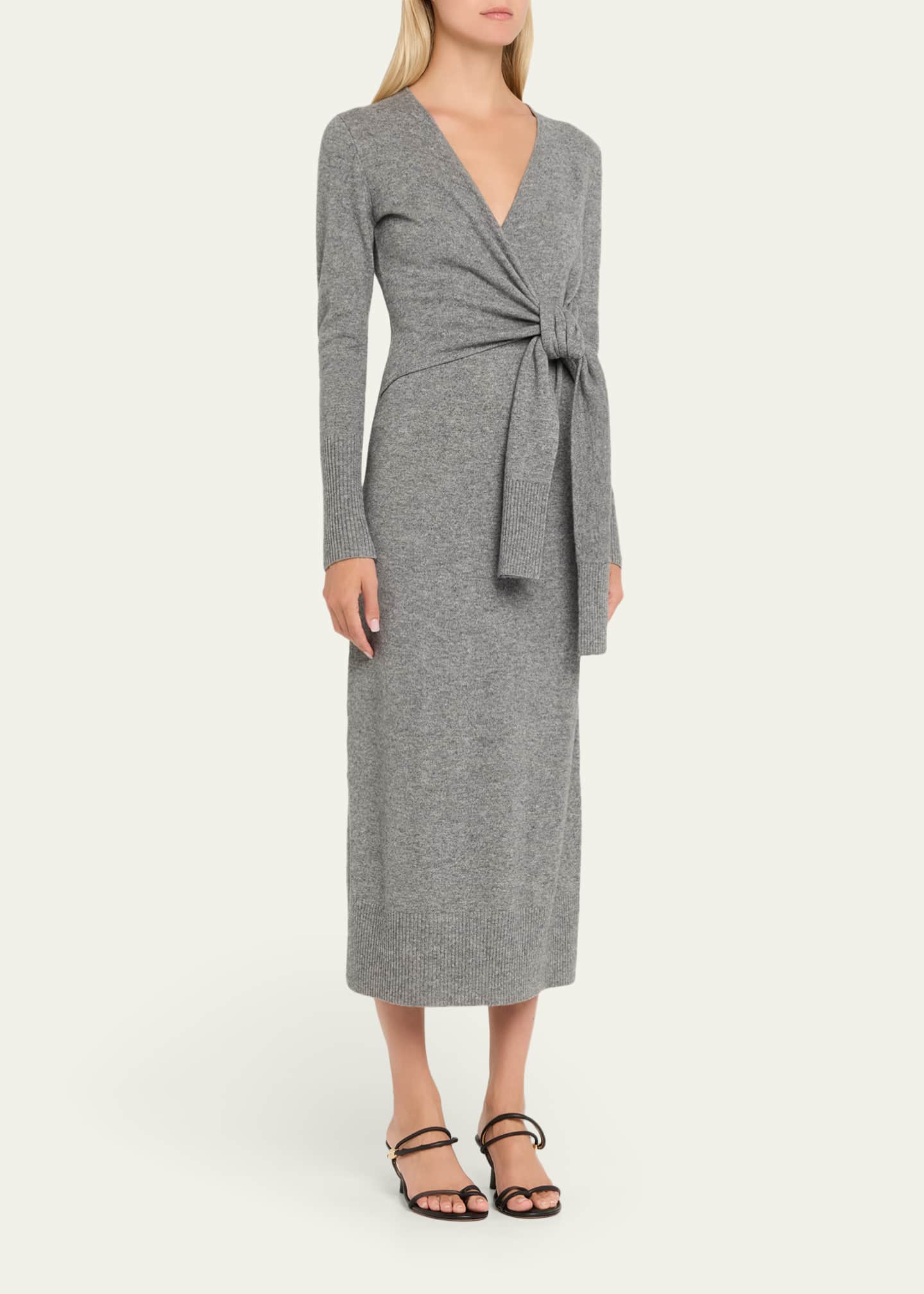 Veronica Beard Salomez Wrap Midi Dress - Bergdorf Goodman