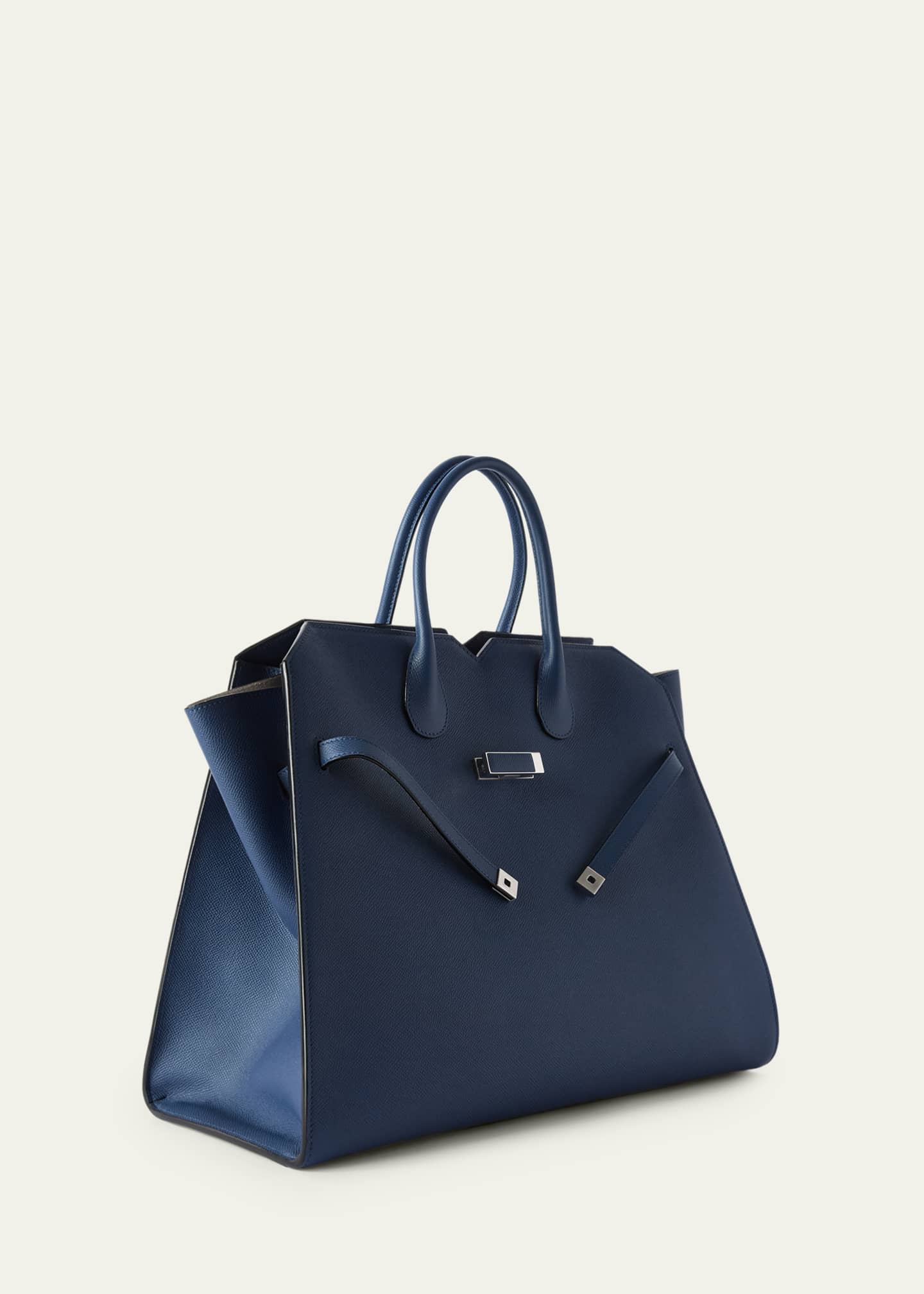 Valextra Men's Milano Large Millepunte Calfskin Top-Handle Bag ...